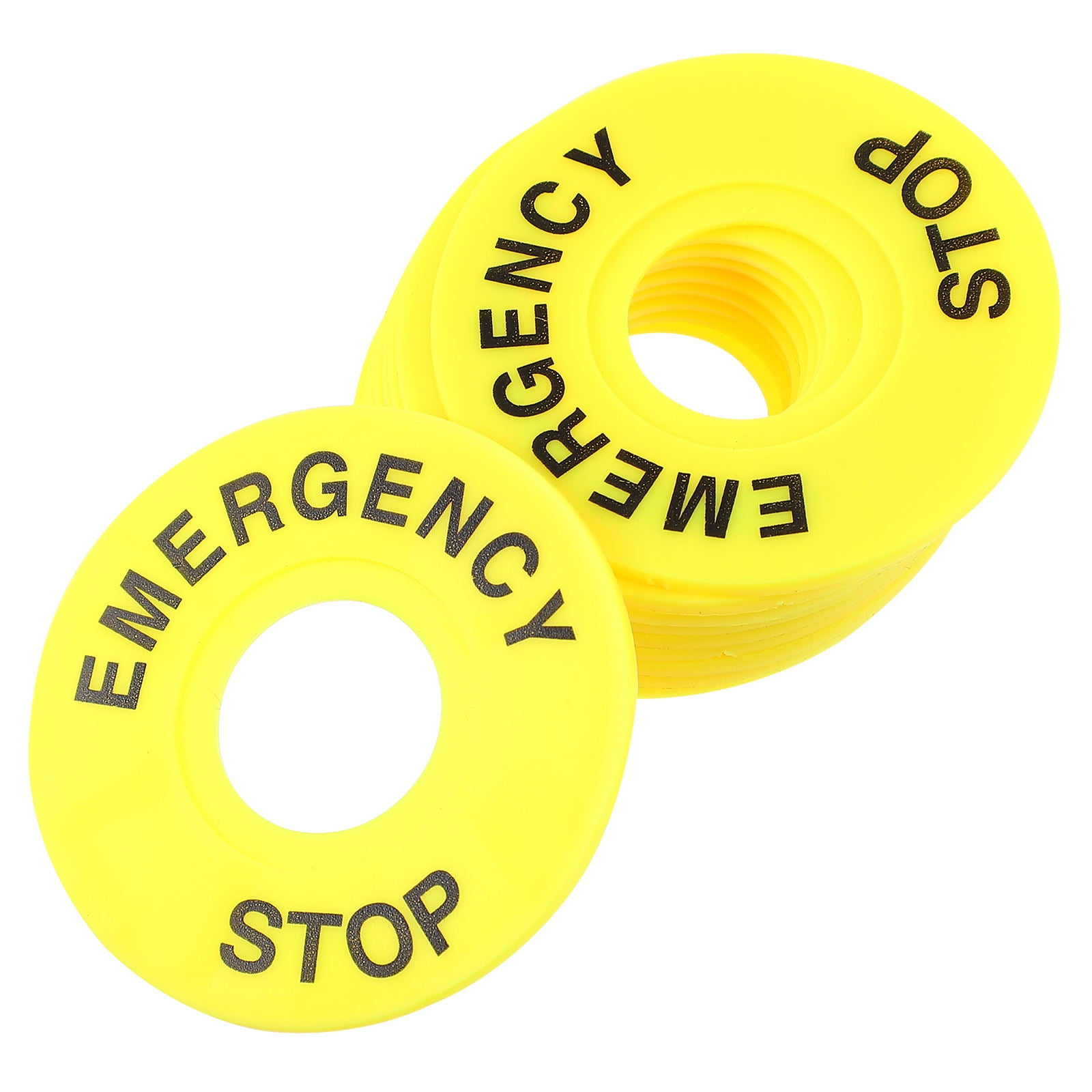 Raindrops 10Set Yellow PVC Emergency Stop Ring for Push Ring in ...