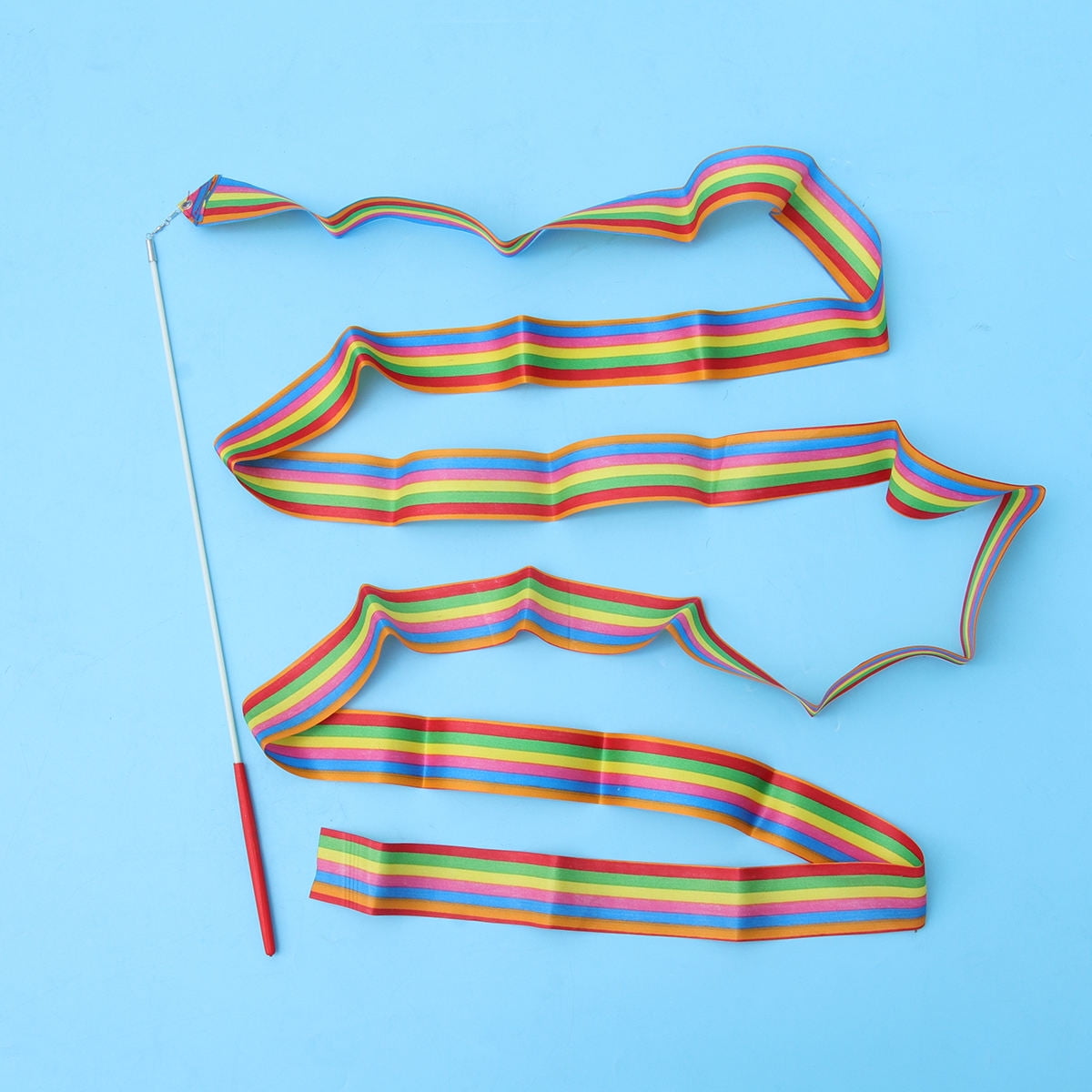 Raindrops 10pcs 4-Meter Colorful Rhythmic Gymnastics Ribbon Dancing ...