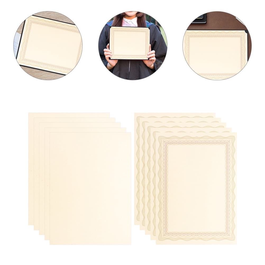 Raindrops 10pcs Blank Certificate Paper A4 Diploma Paper Academic Award ...