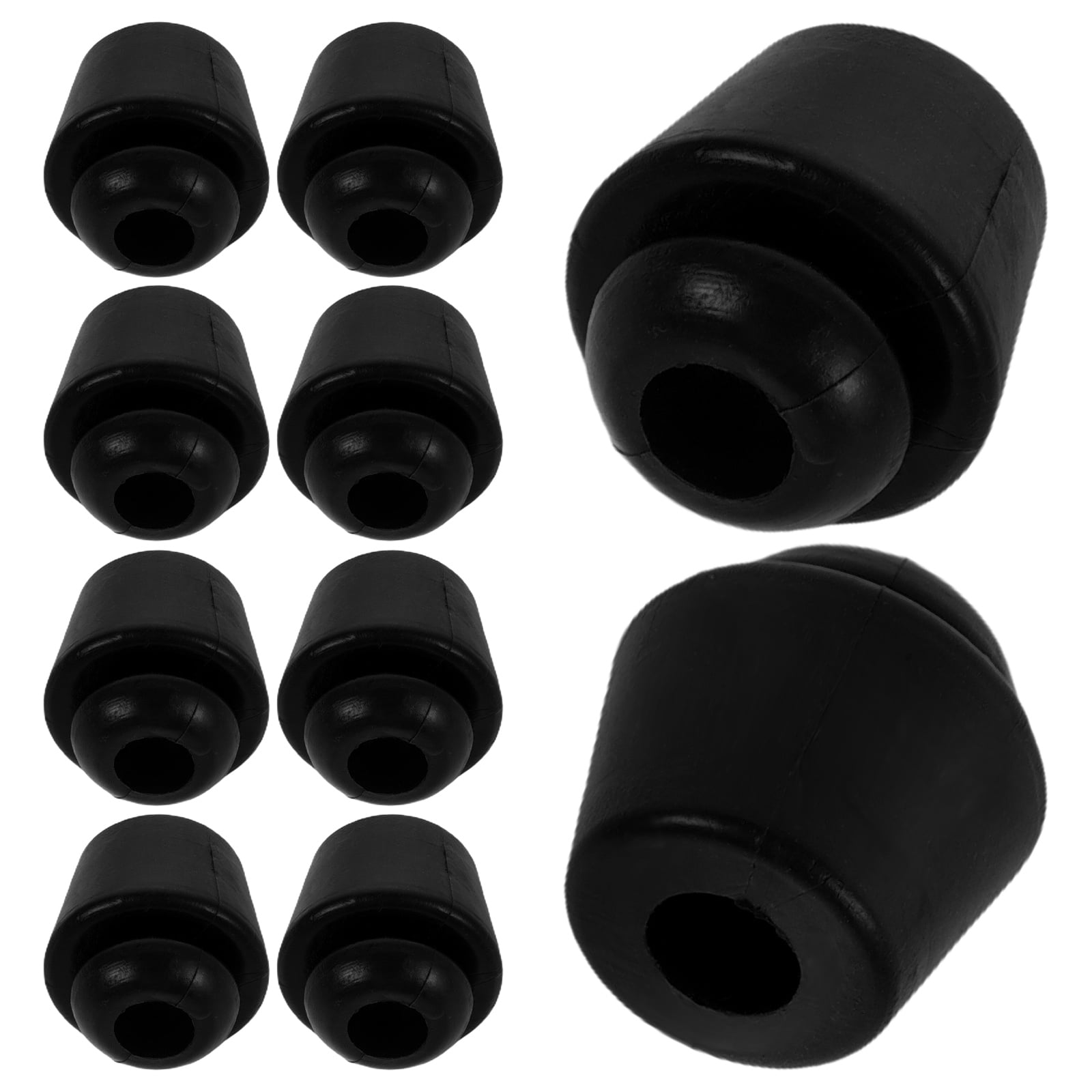 Raindrops Car Door Rubber Stoppers 10pcs Set Noise and Reduction Black ...