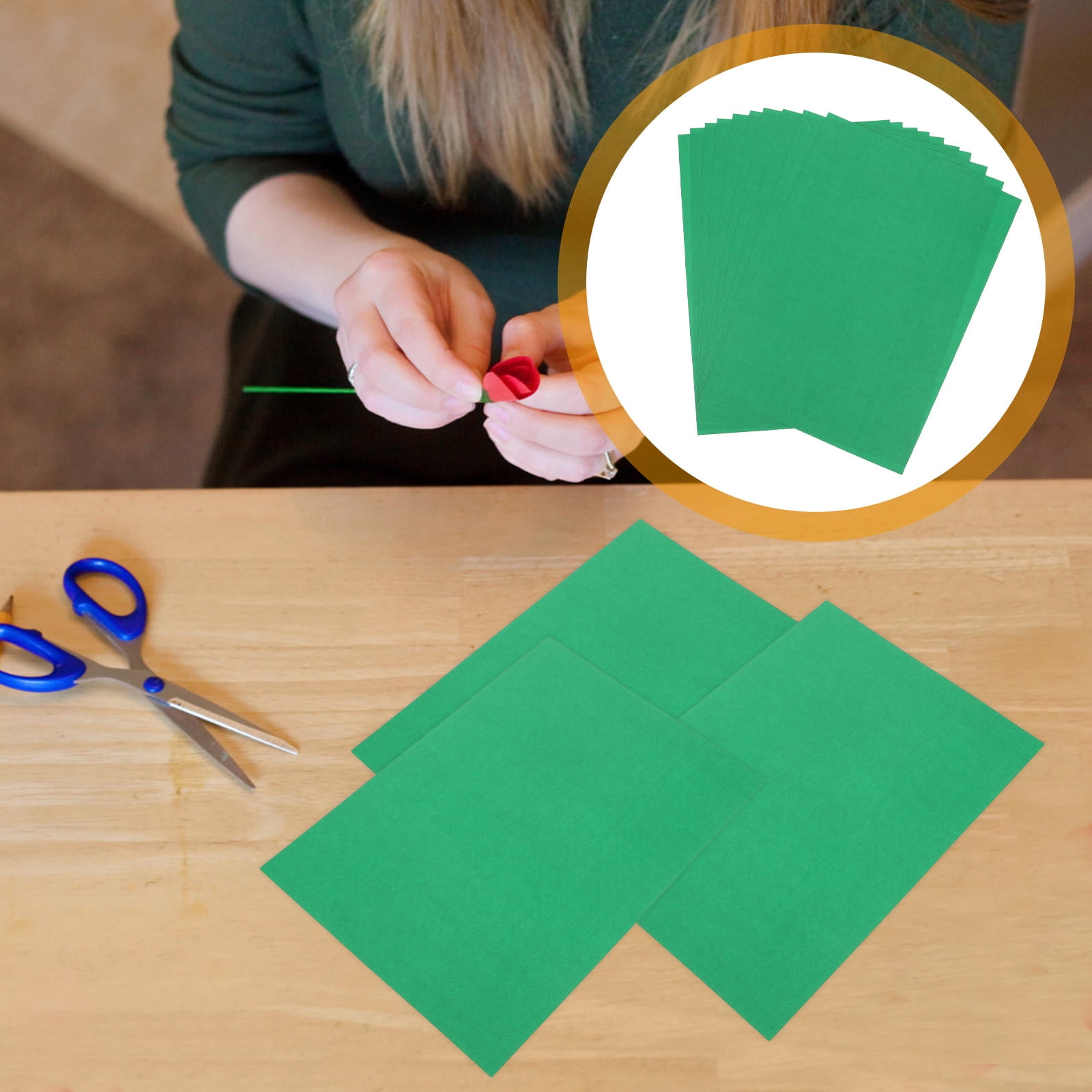 Raindrops 10pcs Colored Lightweight Construction Paper Dark Green ...