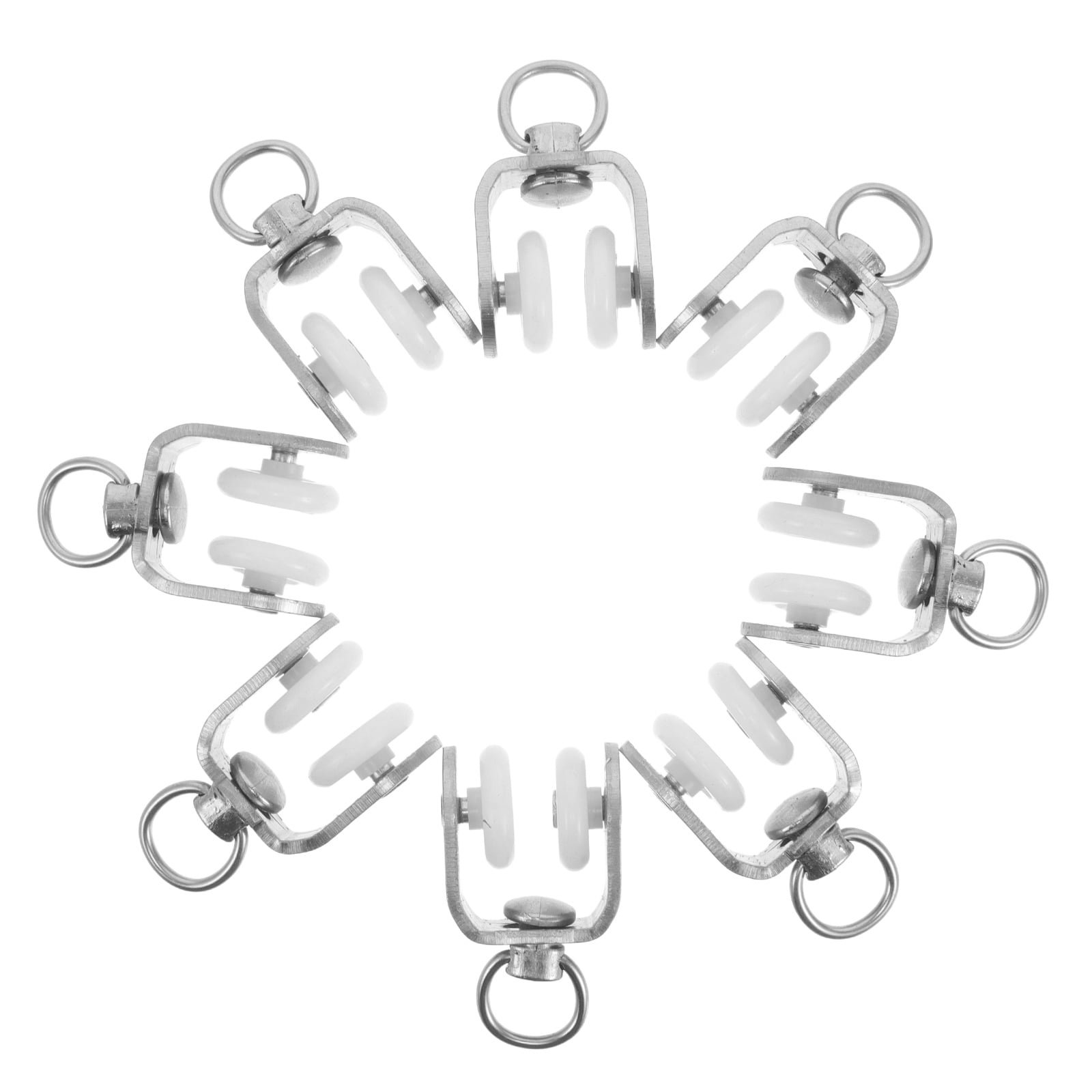 Raindrops 10pcs Curtain Running Pulley Metal Wheel Track Curved Track ...