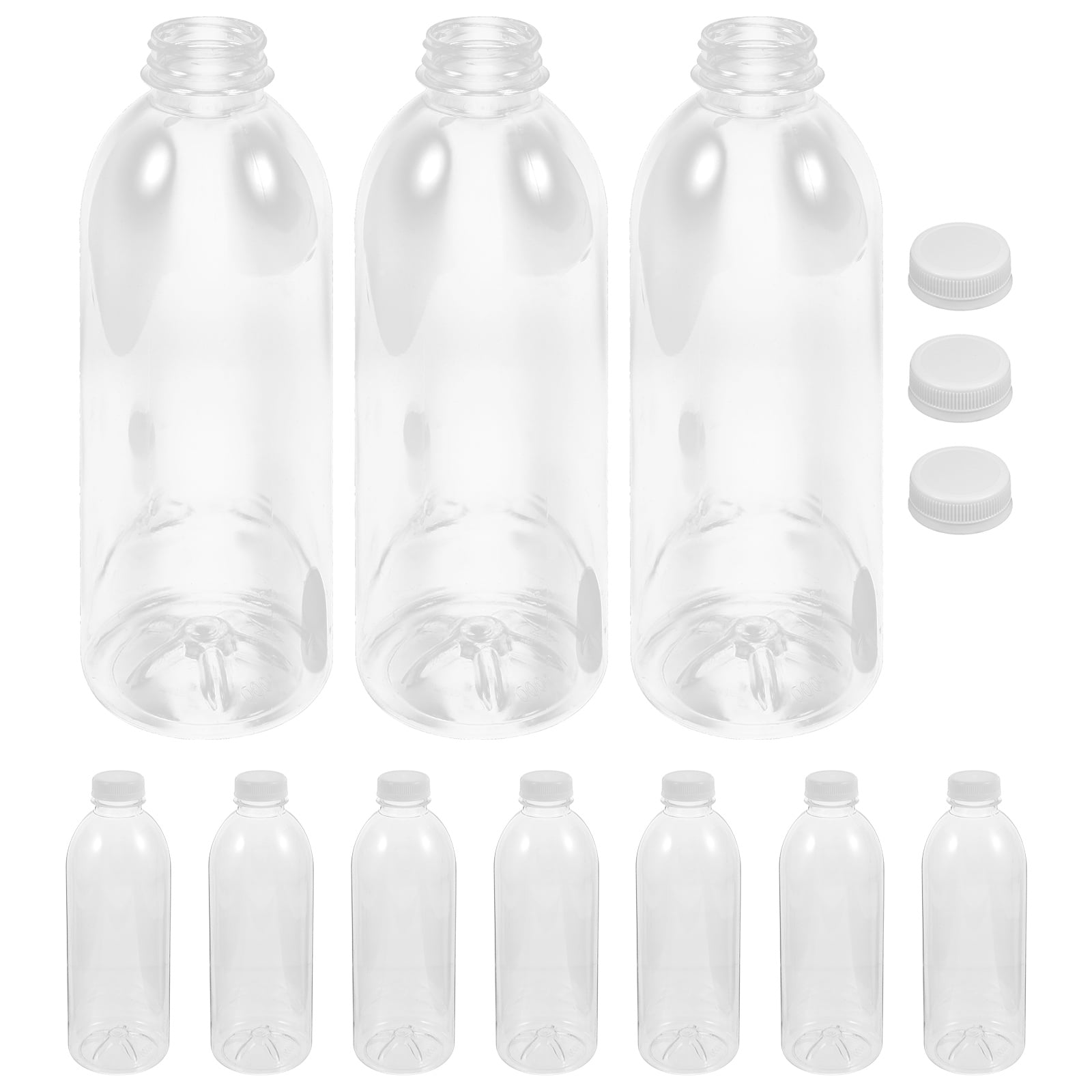 Raindrops 10pcs Empty Juice Bottles Plastic Beverage Bottle Reusable ...
