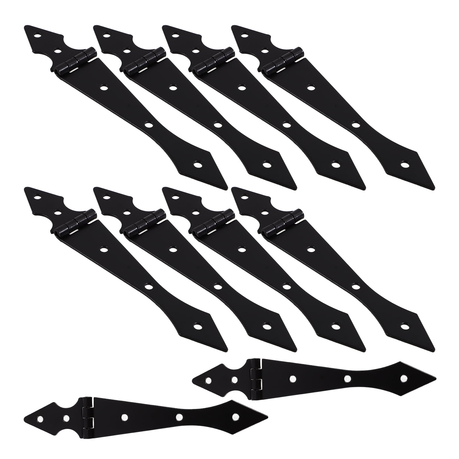 Raindrops Heavy Duty Right Angle Gate Hinge Iron Black 10pcs - Walmart.com