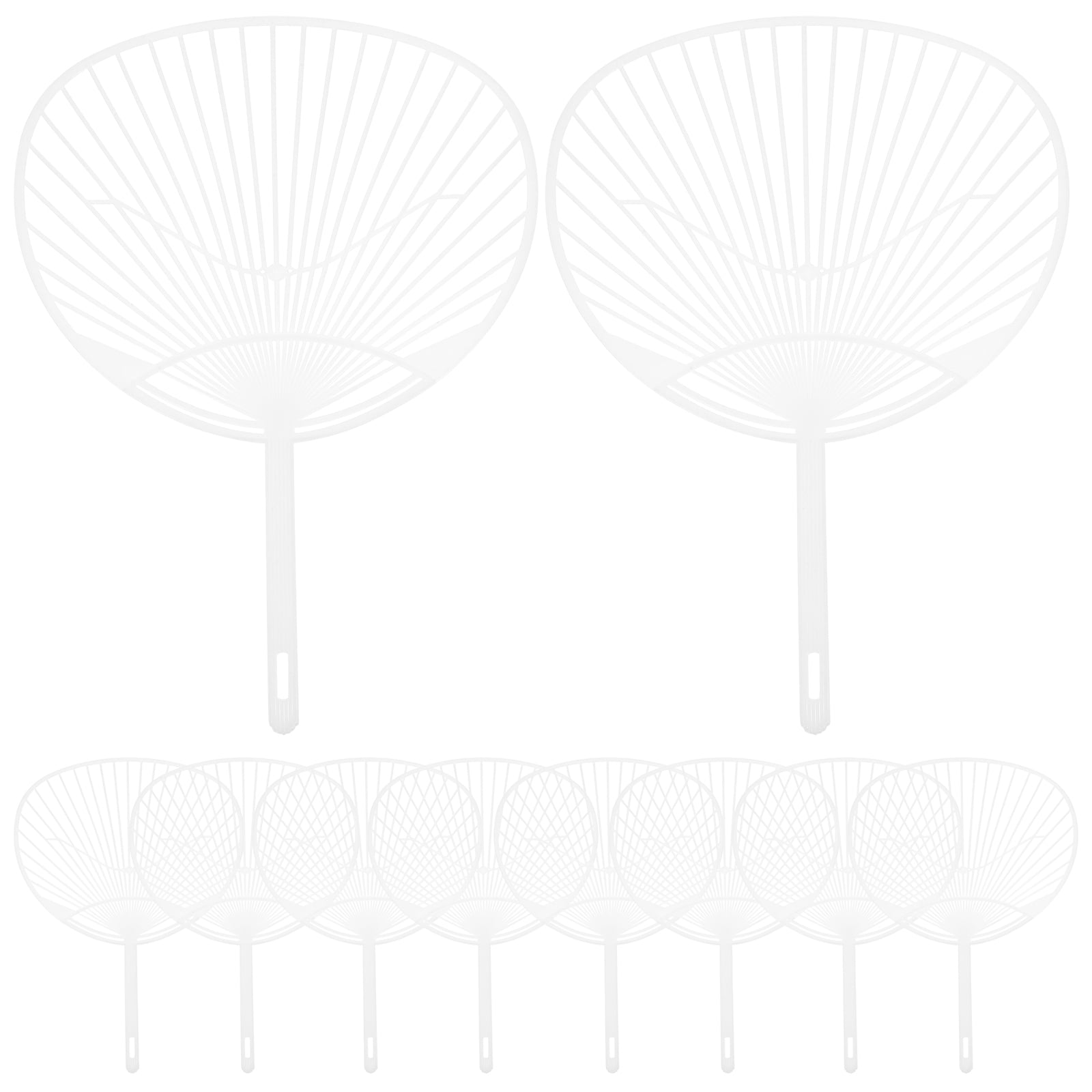 Raindrops 10pcs Japanese Fan Uchiwa DIY Kit Hand-held Fan Framework for ...