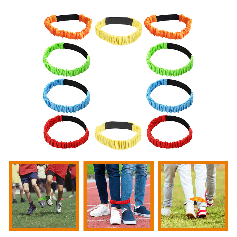 Raindrops 10pcs Legged Race Ties Race Game Leg Bands Stretch Legged ...