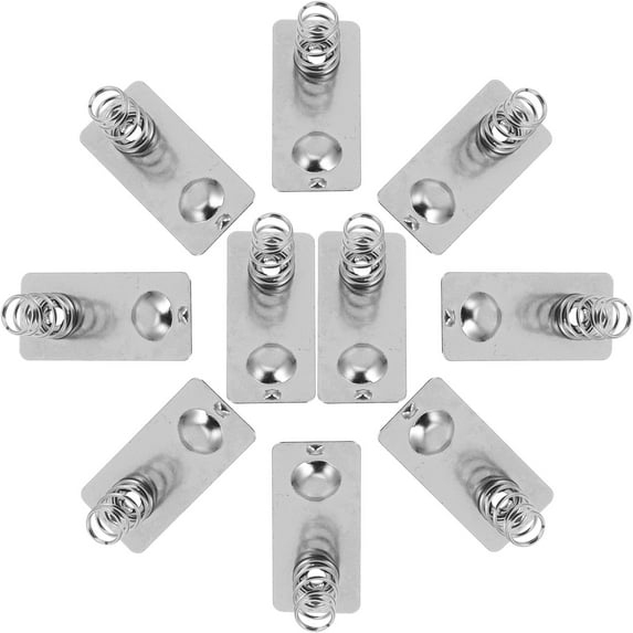 Raindrops 10pcs Metal Batteries Spring Plate Terminal Battery Negative ...