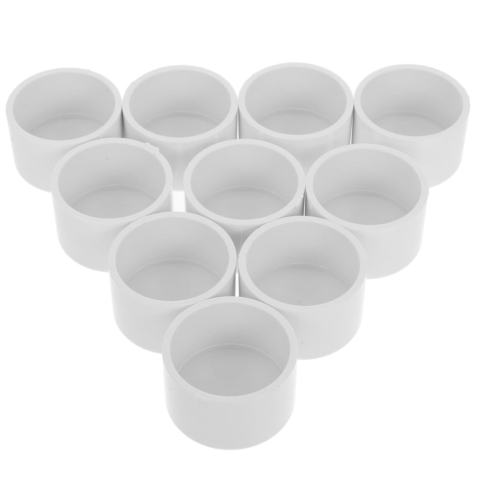 Raindrops 10pcs PVC Pipe End Cap Plug Adapter 40mm Pipe Fittings White ...