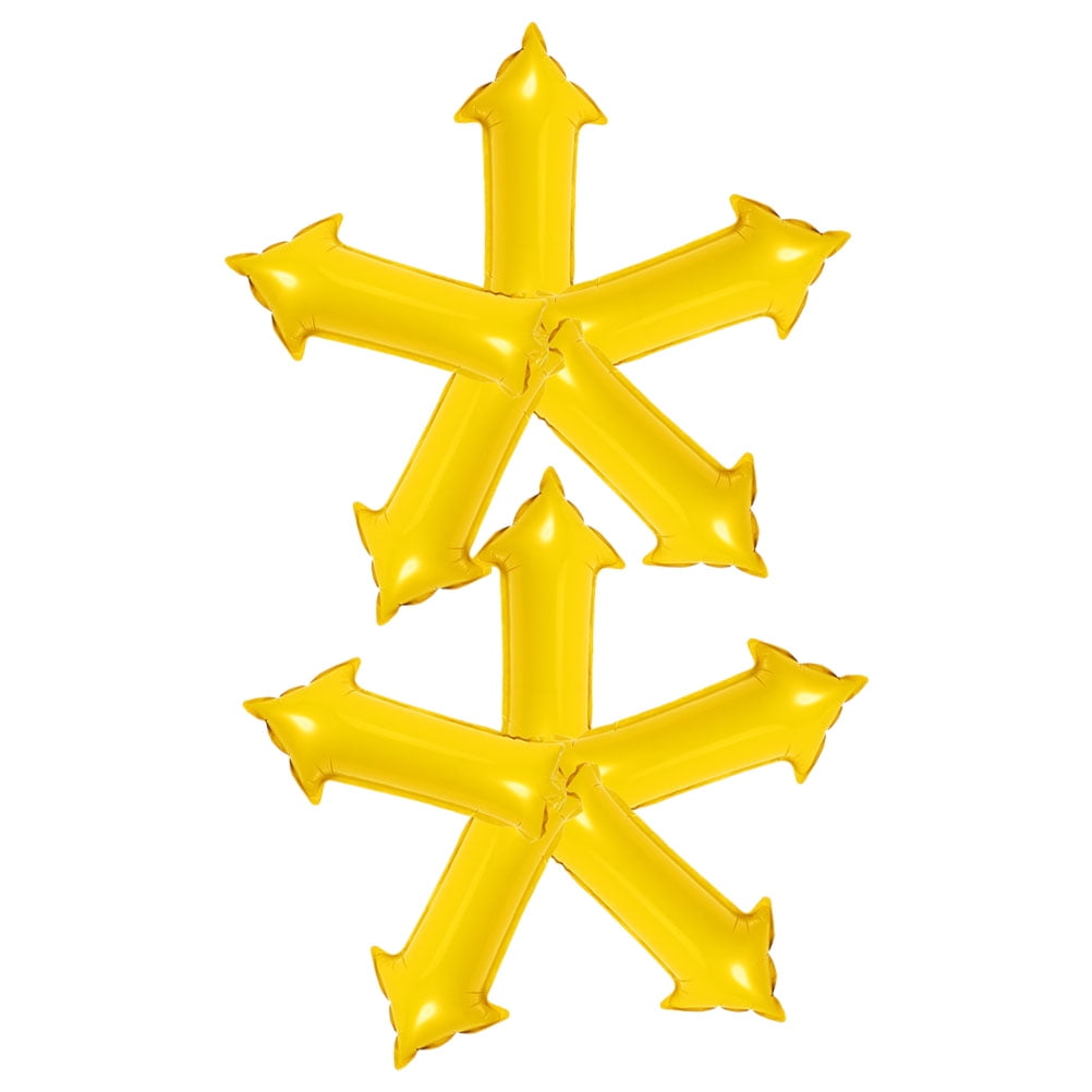 Raindrops Inflatable Foil Balloons Arrow Shape Golden 10Pcs - Walmart.com