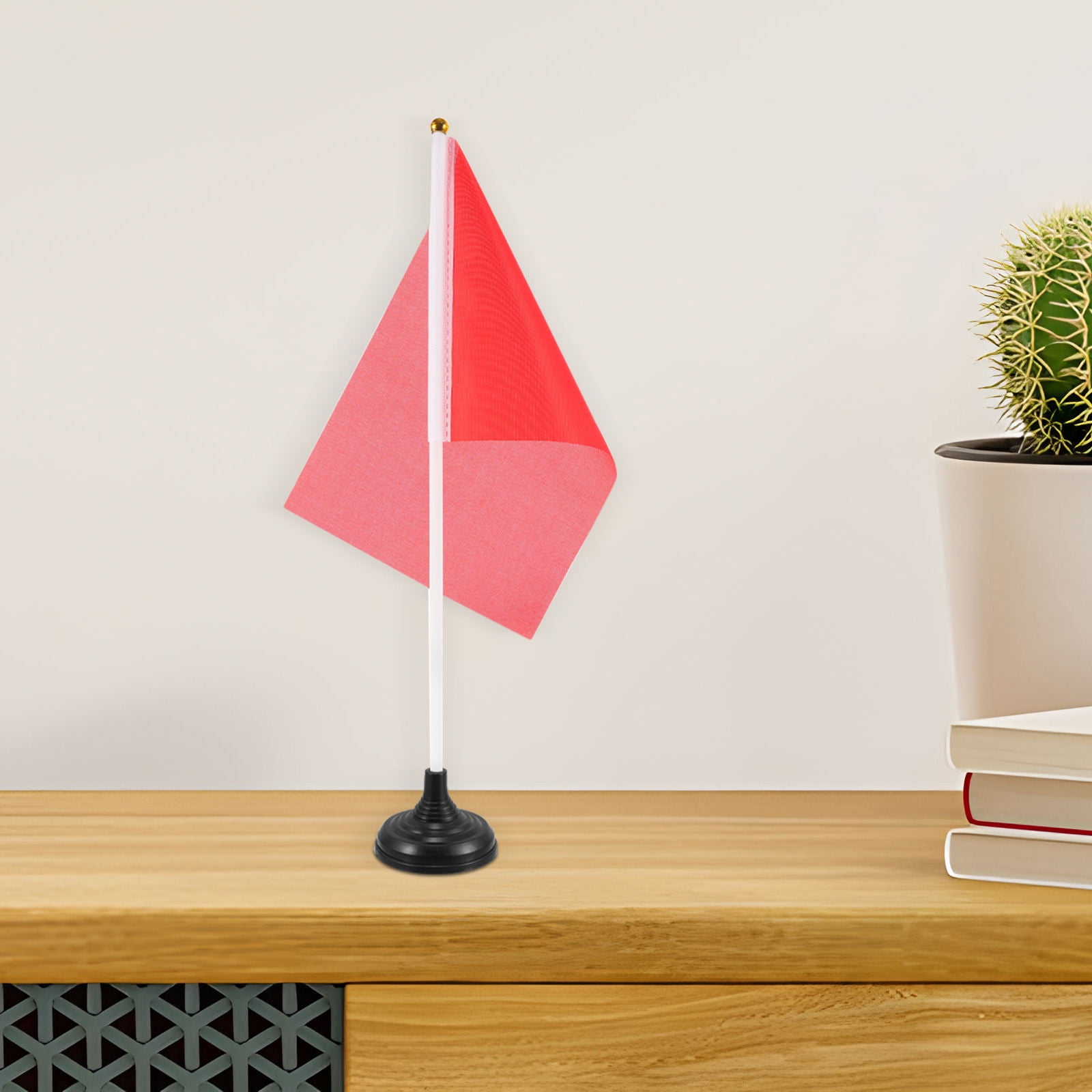 Raindrops 10pcs Plastic Mini Flag Round Base Stand Stylish Table Flag ...