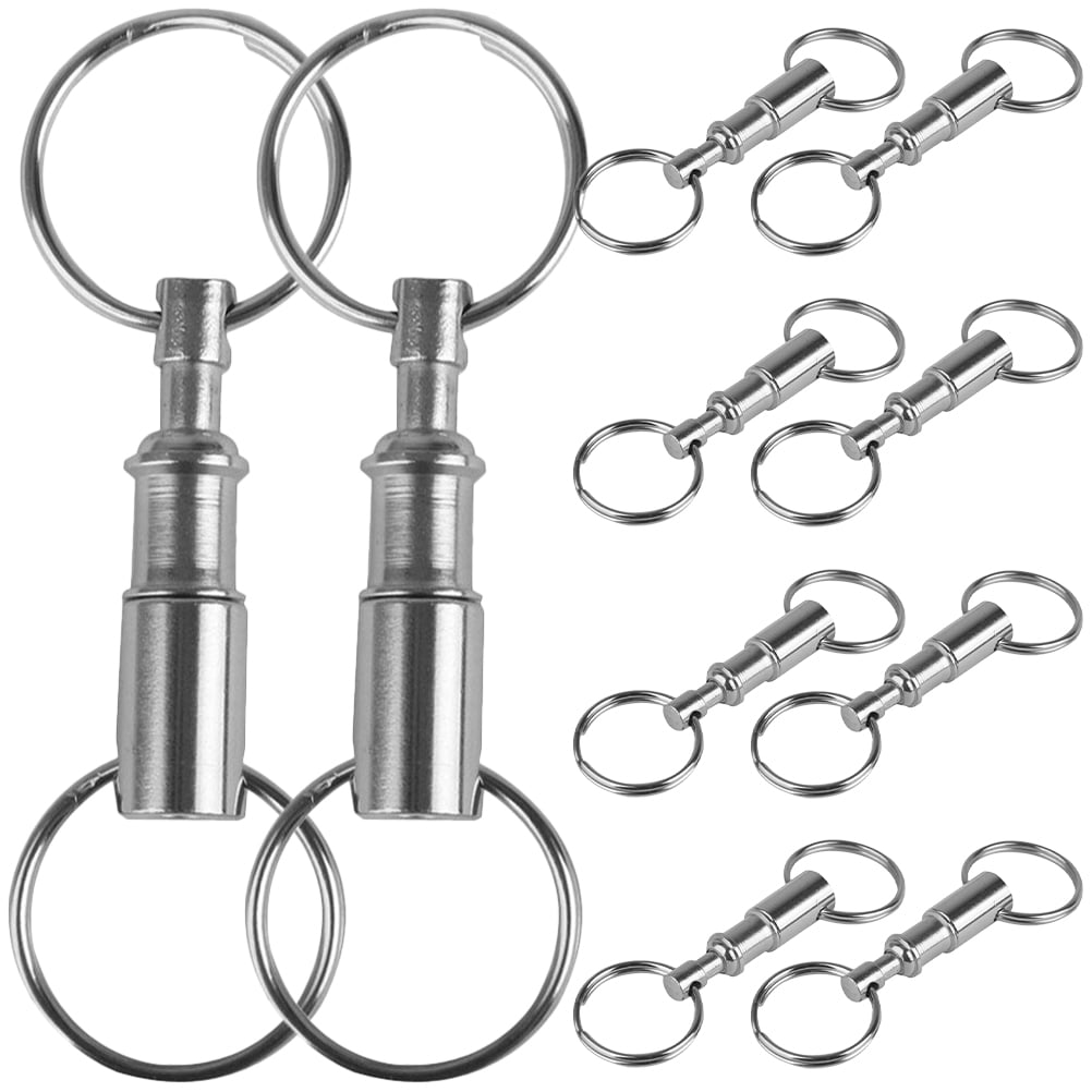 Raindrops 10pcs Pull-Apart Key 2 Split Rings Easy Detach Double Spring ...