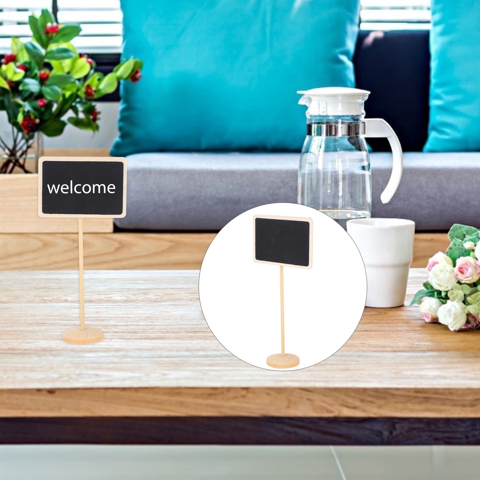 Raindrops 10pcs Rectangle Blackboard Sign Wood Mini Chalkboard Signs ...