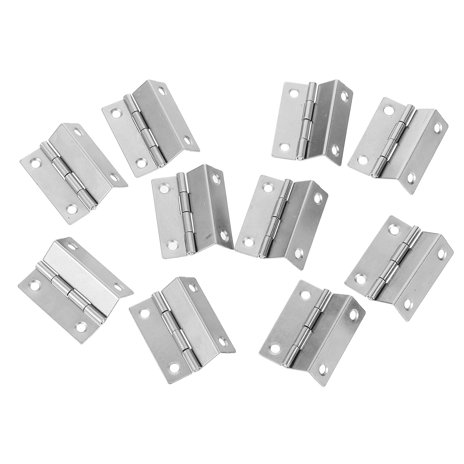 Raindrops 10pcs Silver Iron Cabinet Hinges Outside Mount for Daily Use ...