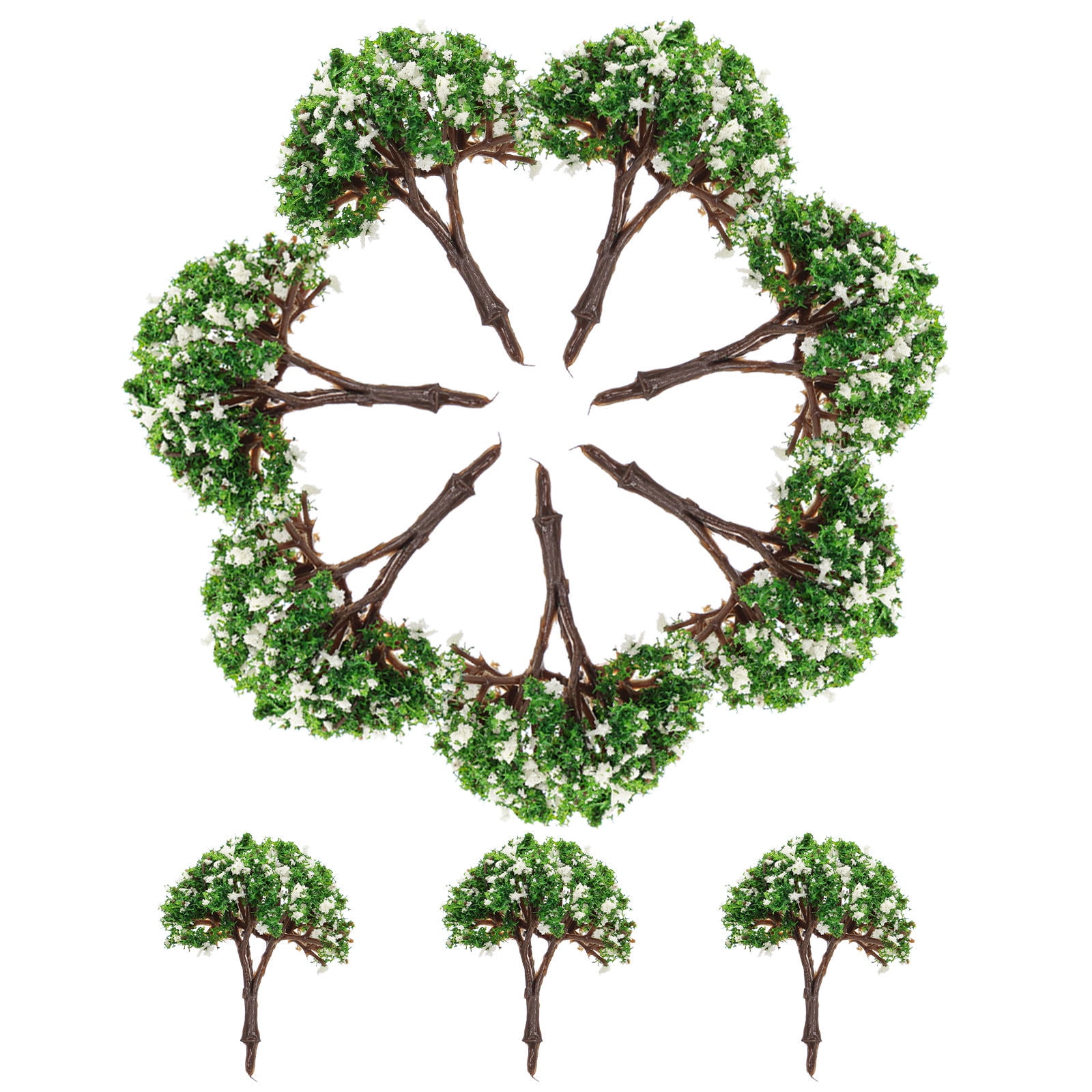 Raindrops 10pcs Green Miniature Tree Craft Plastic Decorations for ...