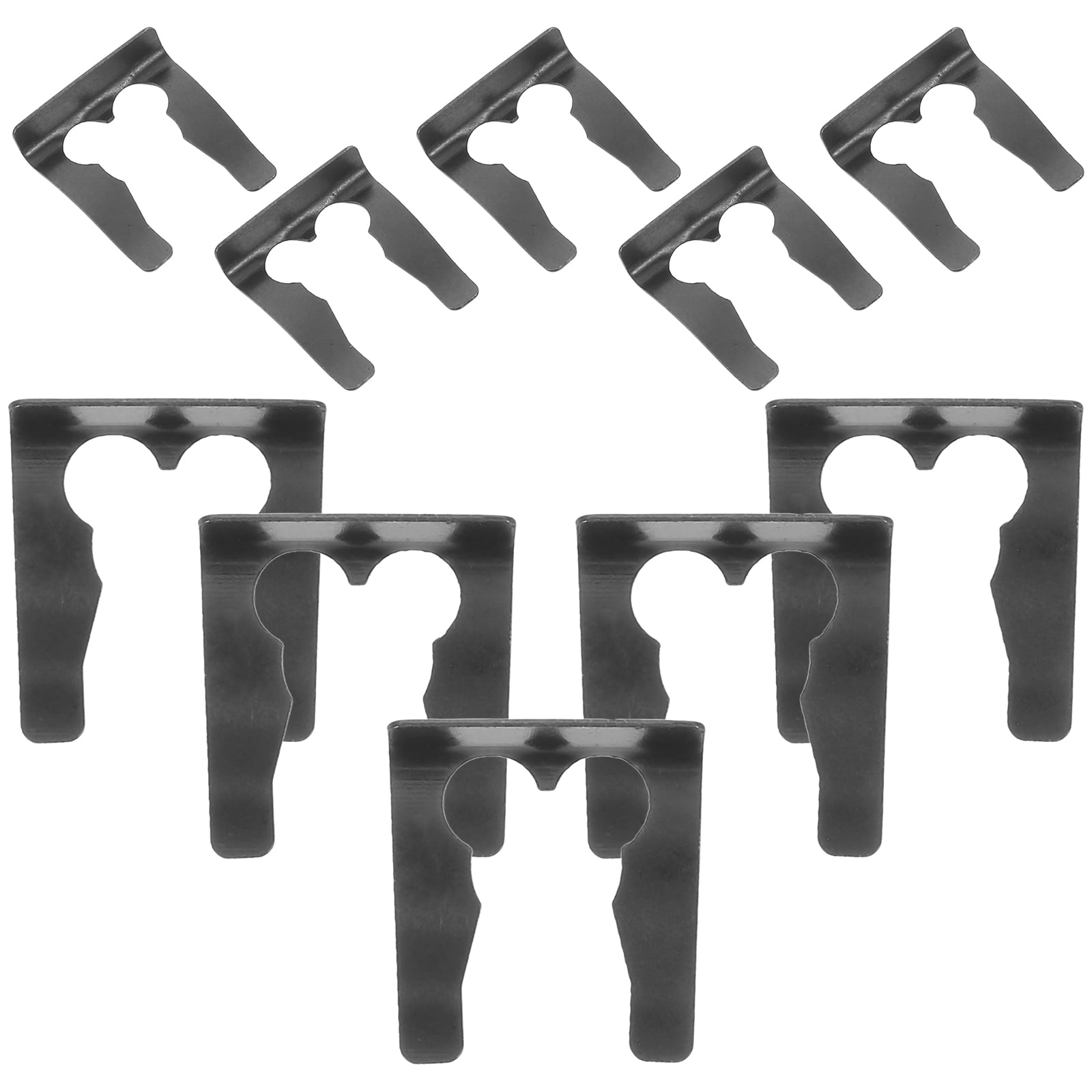 Raindrops Automotive Brake Line Clips U Shaped Iron Fasteners Black ...