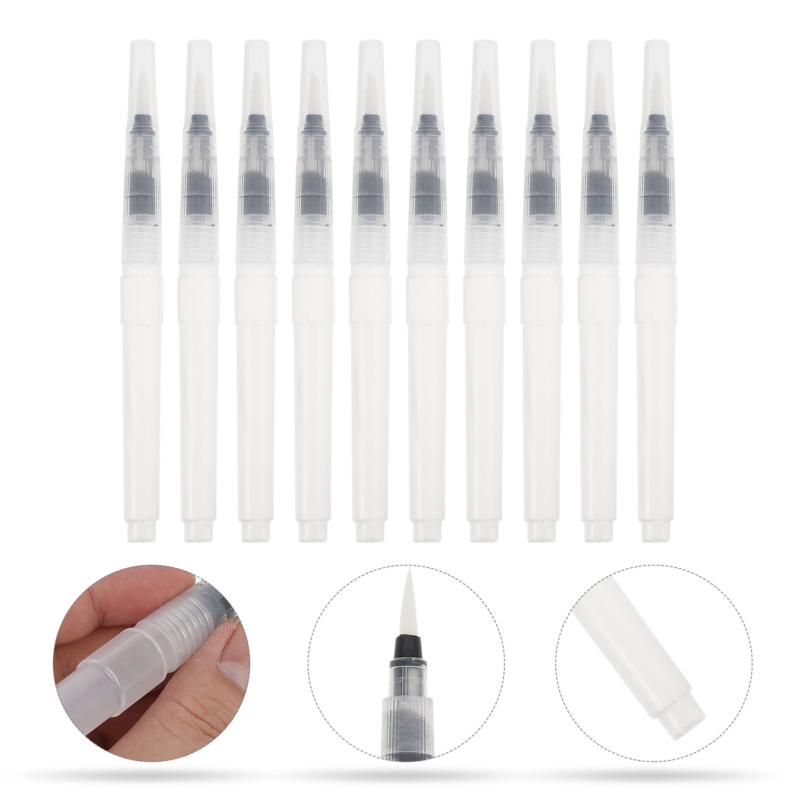 Raindrops 10pcs Water Coloring Brush Pens Watercolor Painting Drawing ...