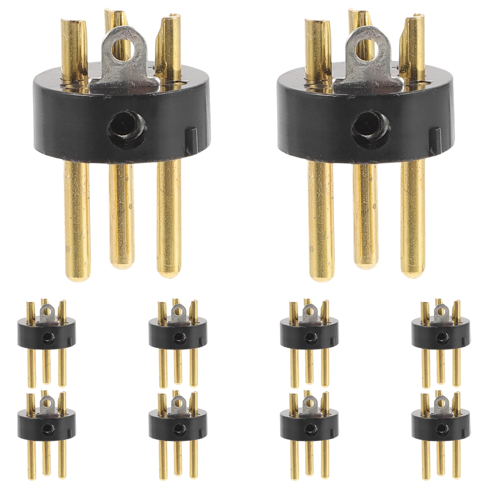 Raindrops 10pcs XLR Connector Audio Conversion Head XLR Plug 3-pin Plug ...