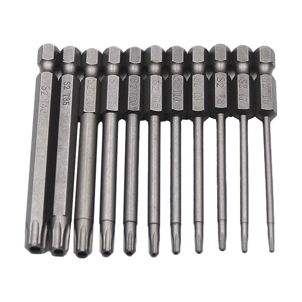Raindrops 11 Pcs Key Hollow Plum Screwdriver Piece Screwdriver Set 7.5 ...