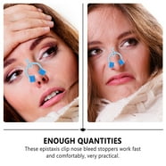 10pk Blue Padded Oxygen Nose Clips to Block Nasal Air Flow or to Stop ...