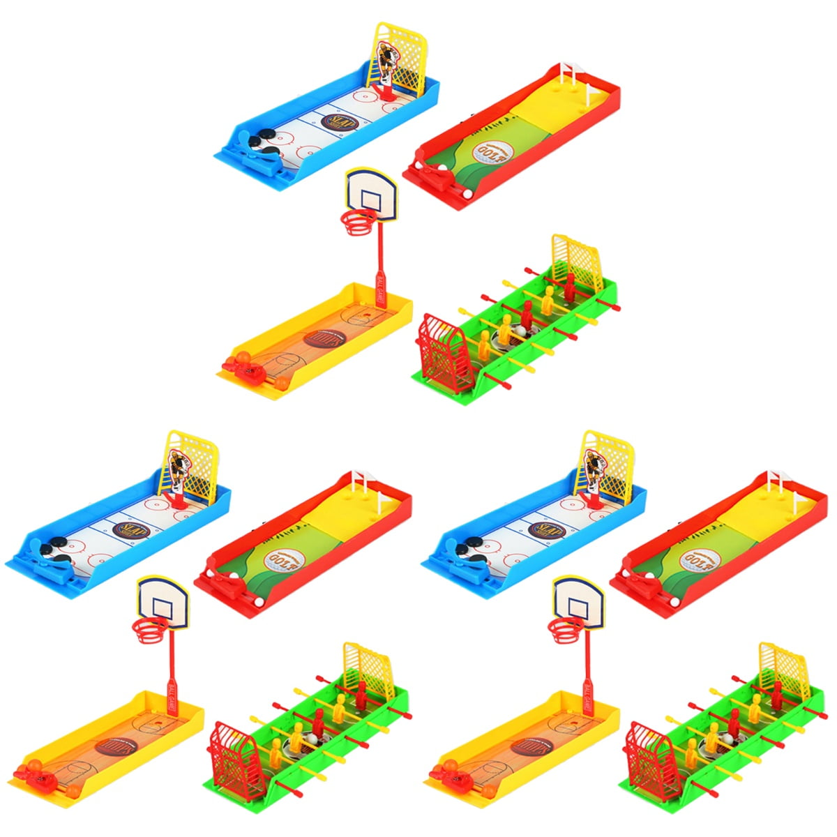 Raindrops 12 PCS Mini Finger Sports Toy Desktop Basketball Ice Hockey ...