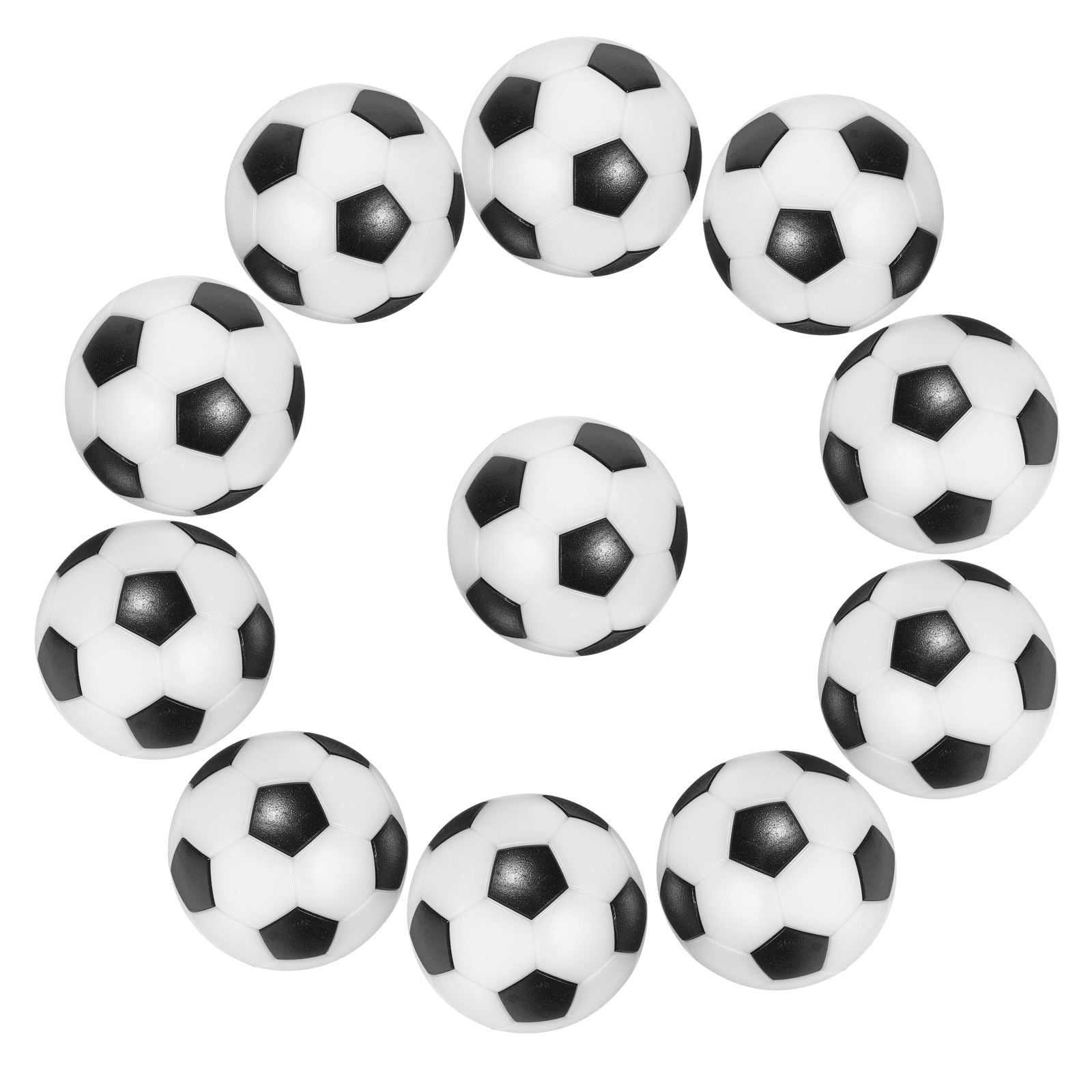 Raindrops 12 Pack 31mm Table Football Soccer Balls Mini Black/White ...