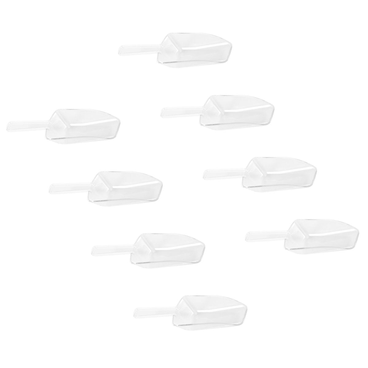 Raindrops 12 Pack Mini Clear Plastic Candy Scoops for Kitchen Use ...