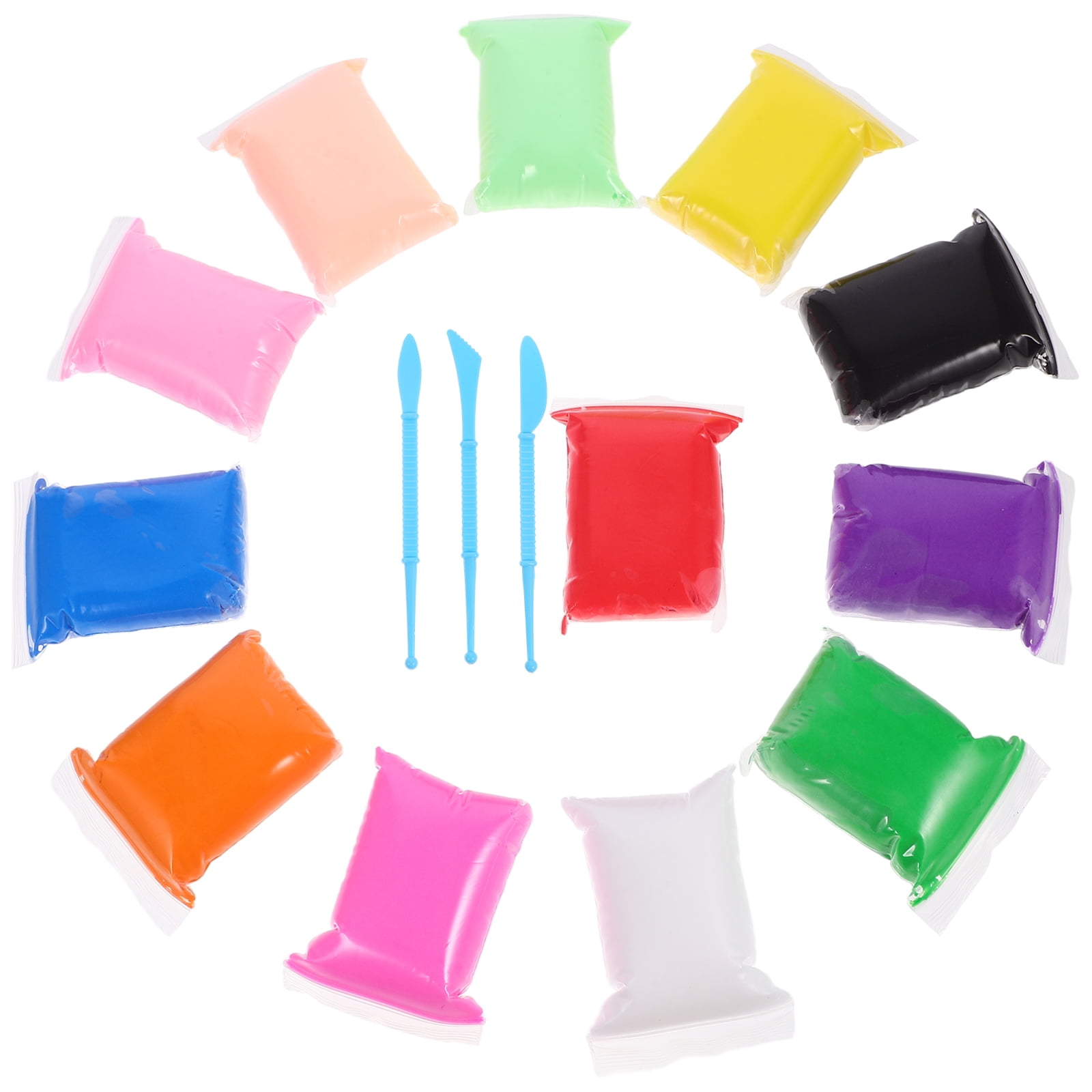 Raindrops 12 Packs Dustpan Oven Spherical Decoration Colored Clay Child ...