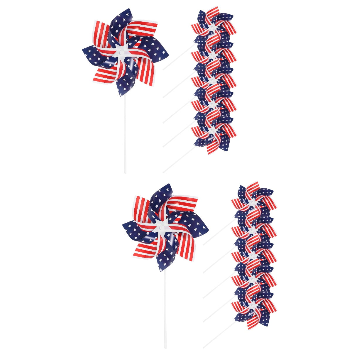 Raindrops 12 Pcs Garden Pinwheel Patriotic Pinwheels Garden Pinwheel ...