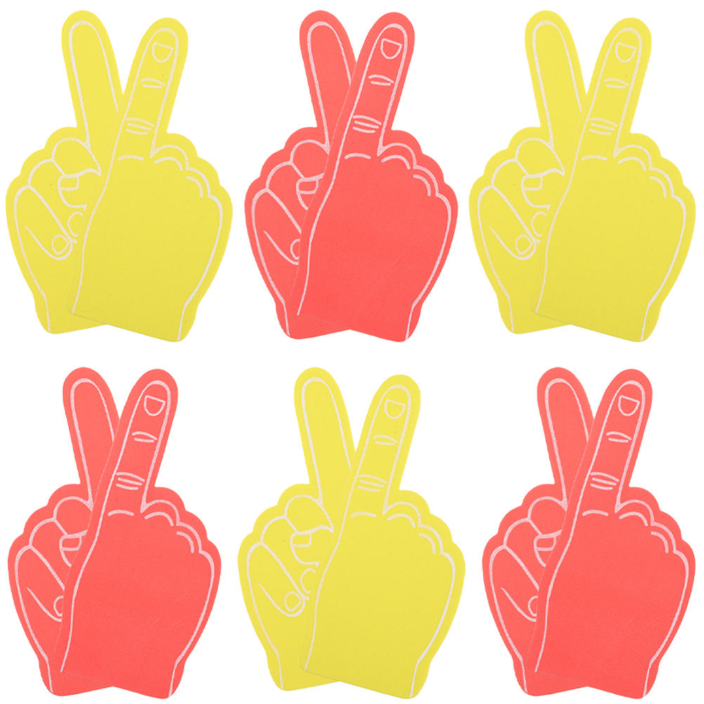 Raindrops 12 Pcs Giant Foam Hands Cheerleading Gesture Props Sports ...
