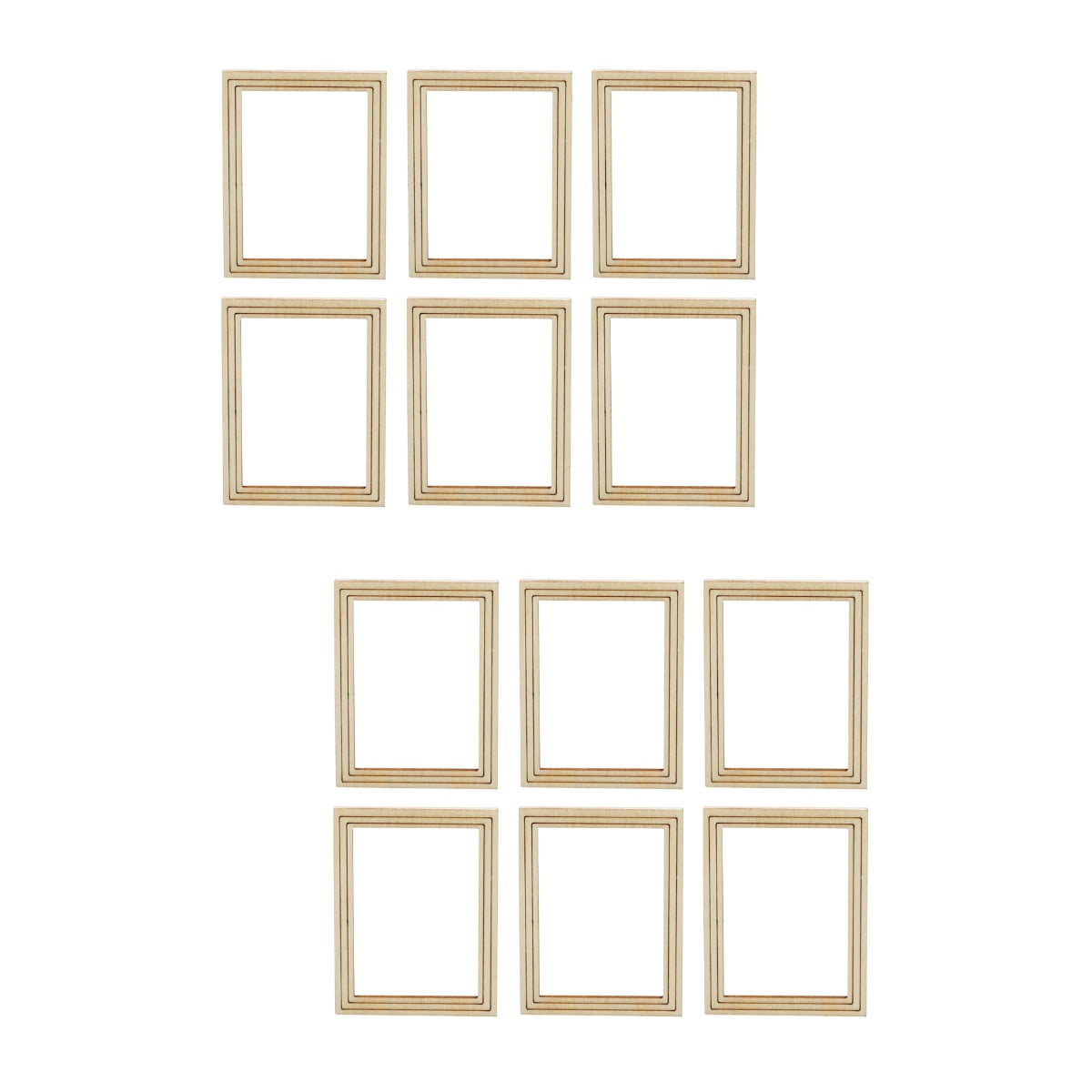 Raindrops 12 Pcs Miniature Photo Frame Wooden Painting Picture Frame ...