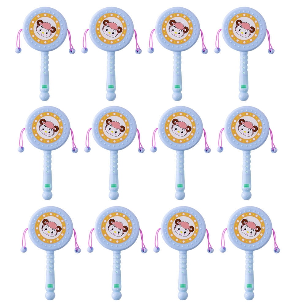Raindrops 12 Pcs Monkey Drum Toy Baby Hand Rattle Whistle Suitable Toys ...