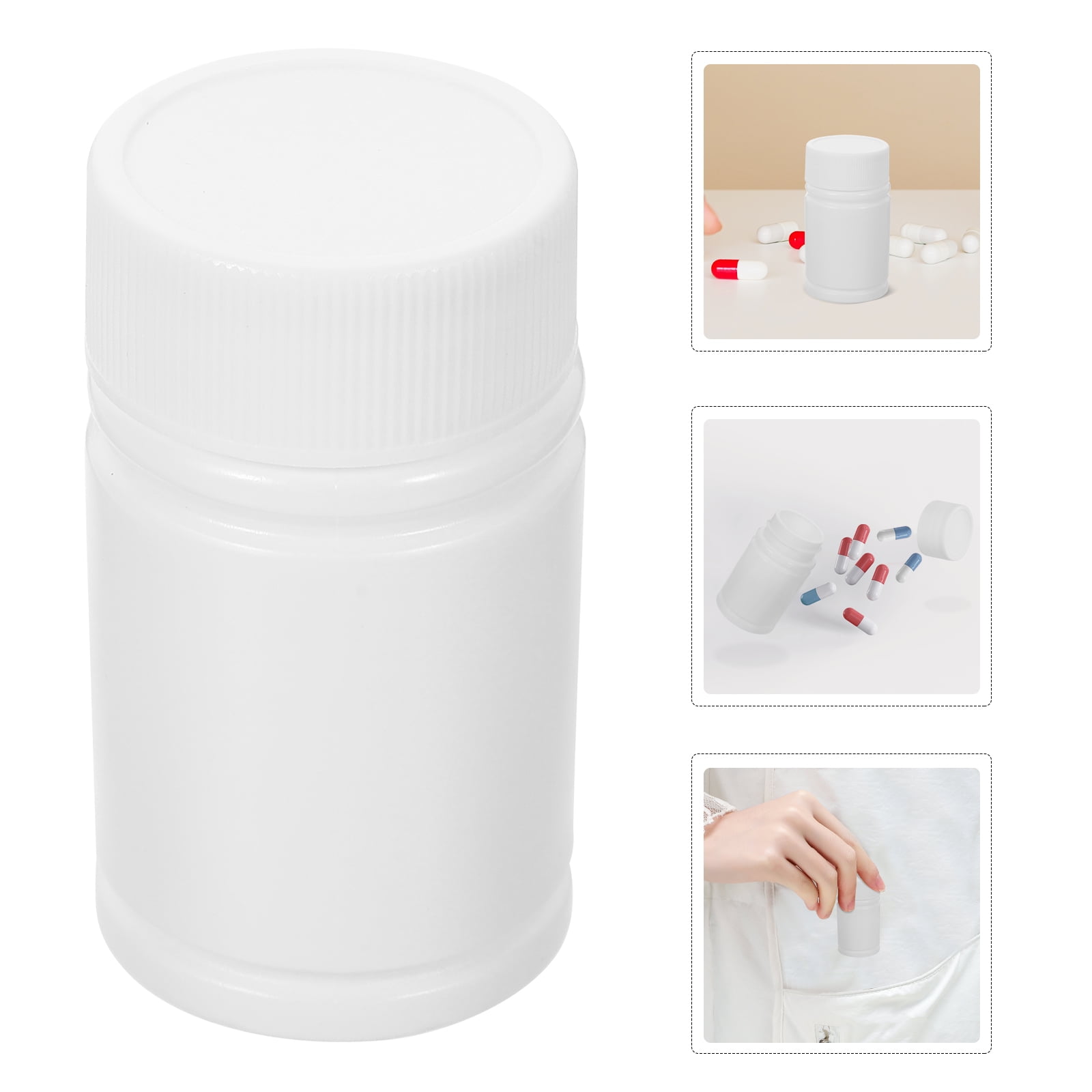 Raindrops 12 Pcs Pill Bottle Empty Medicine Bottles Tablet Container ...