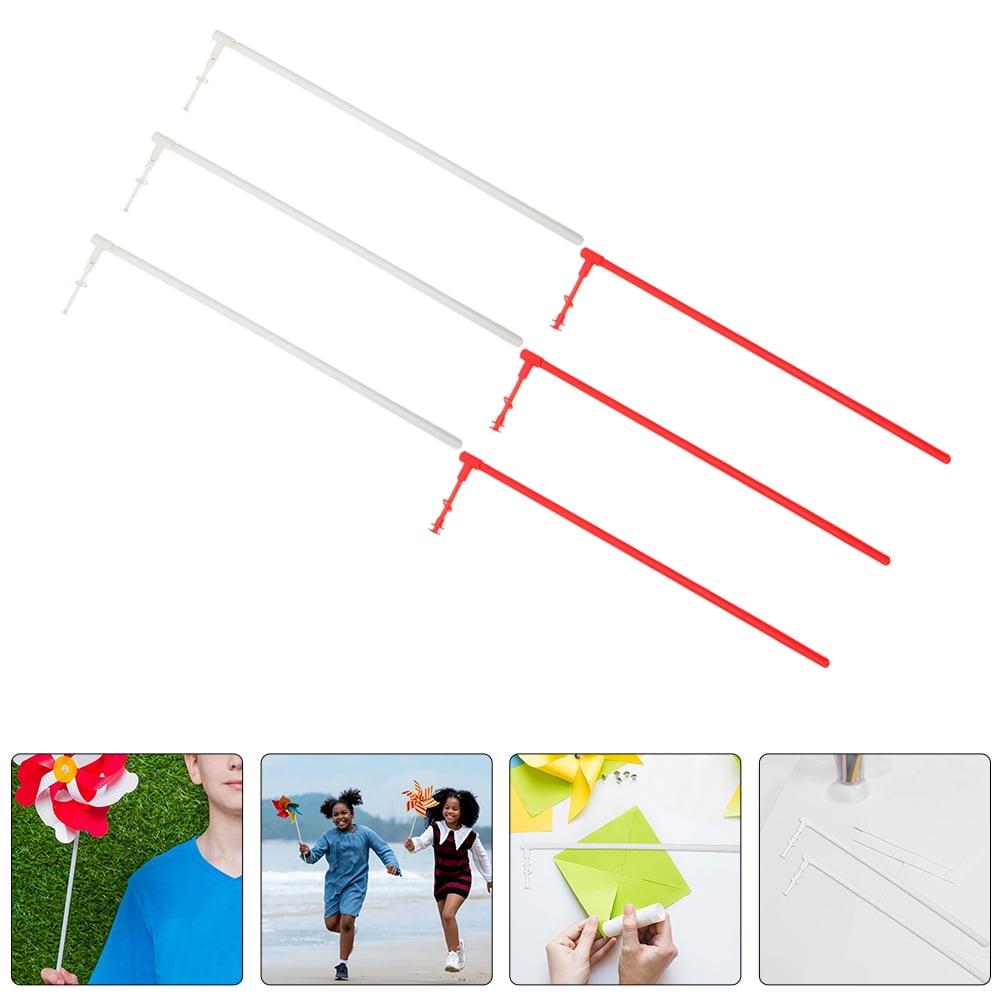 Raindrops 12 Pcs Pinwheel Replacement Rods Windmills for Garden Poles ...