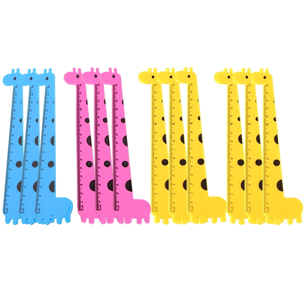 Raindrops 12 Pcs Plastic Rulers Students Measuring Child Height Wall ...