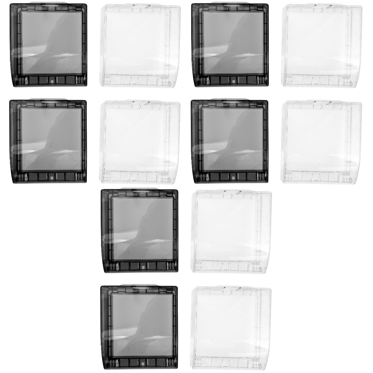 Raindrops 12 Pcs Splash-proof Socket Covers Plastic Punch Free Type ...