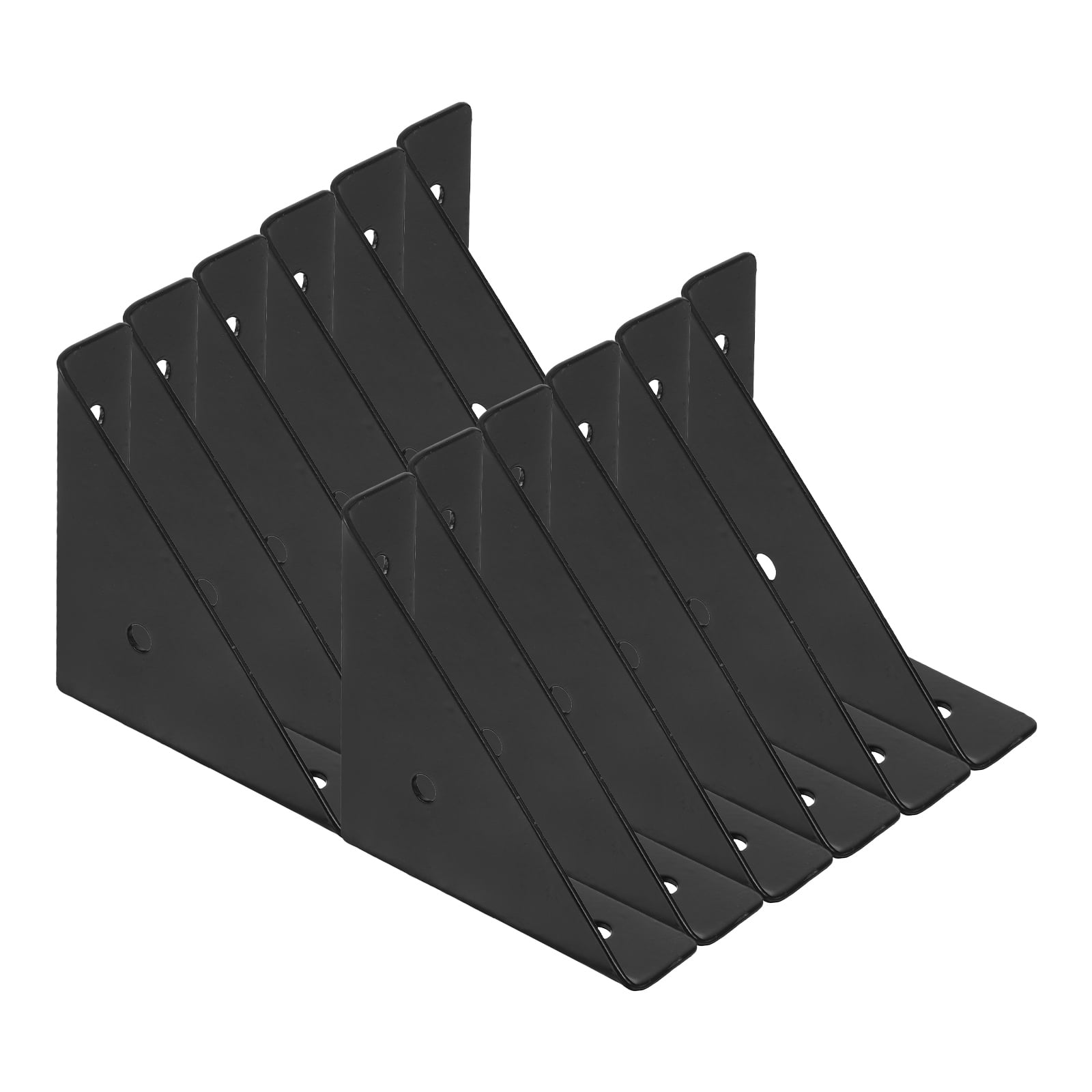 Raindrops 12 Pcs Table Leg Corner Bracket Triangle Shelf Support Black ...