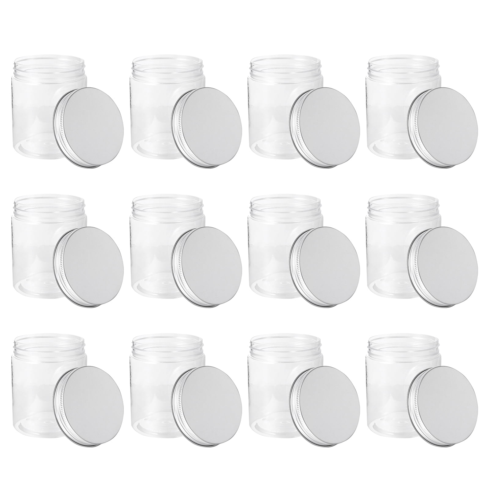 Raindrops 12 Pcs Transparent Storage Tank Jar Air Cereal Container Jars ...