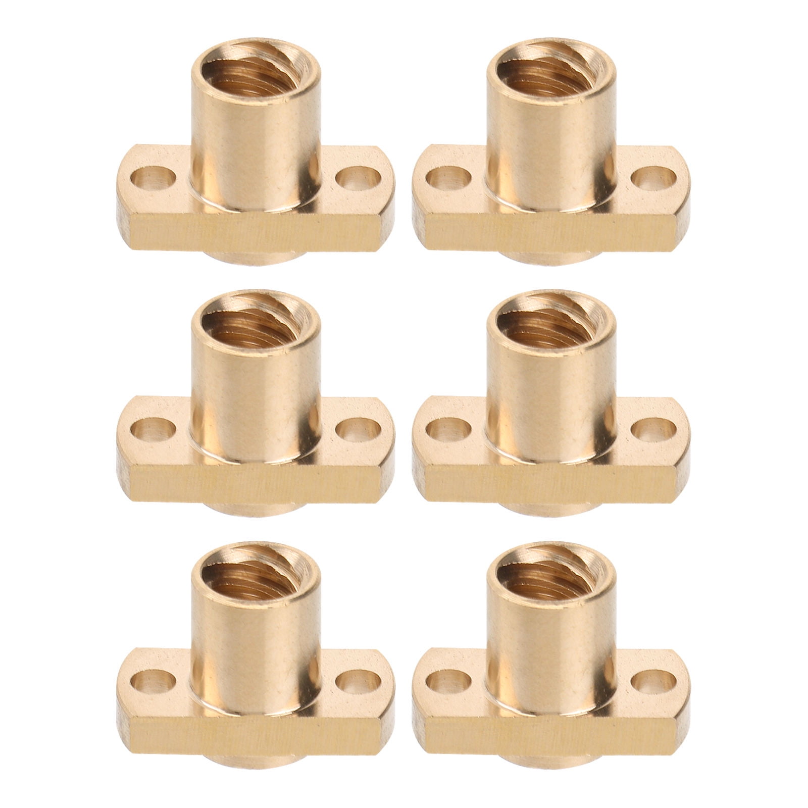 Raindrops 12 Pcs Trapezoidal T8 Screw Brass Nut for T8 Lead Screw of 3D Printer 8mm Lead ...