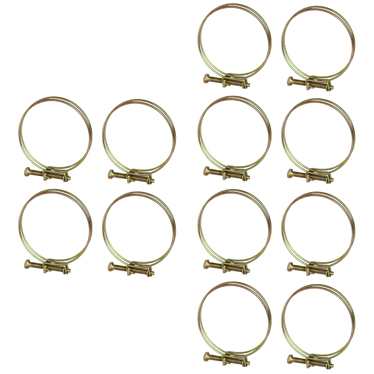 Raindrops 12 Pcs Wire Hose Clamp Adjustable Stainless Steel Clamp ...