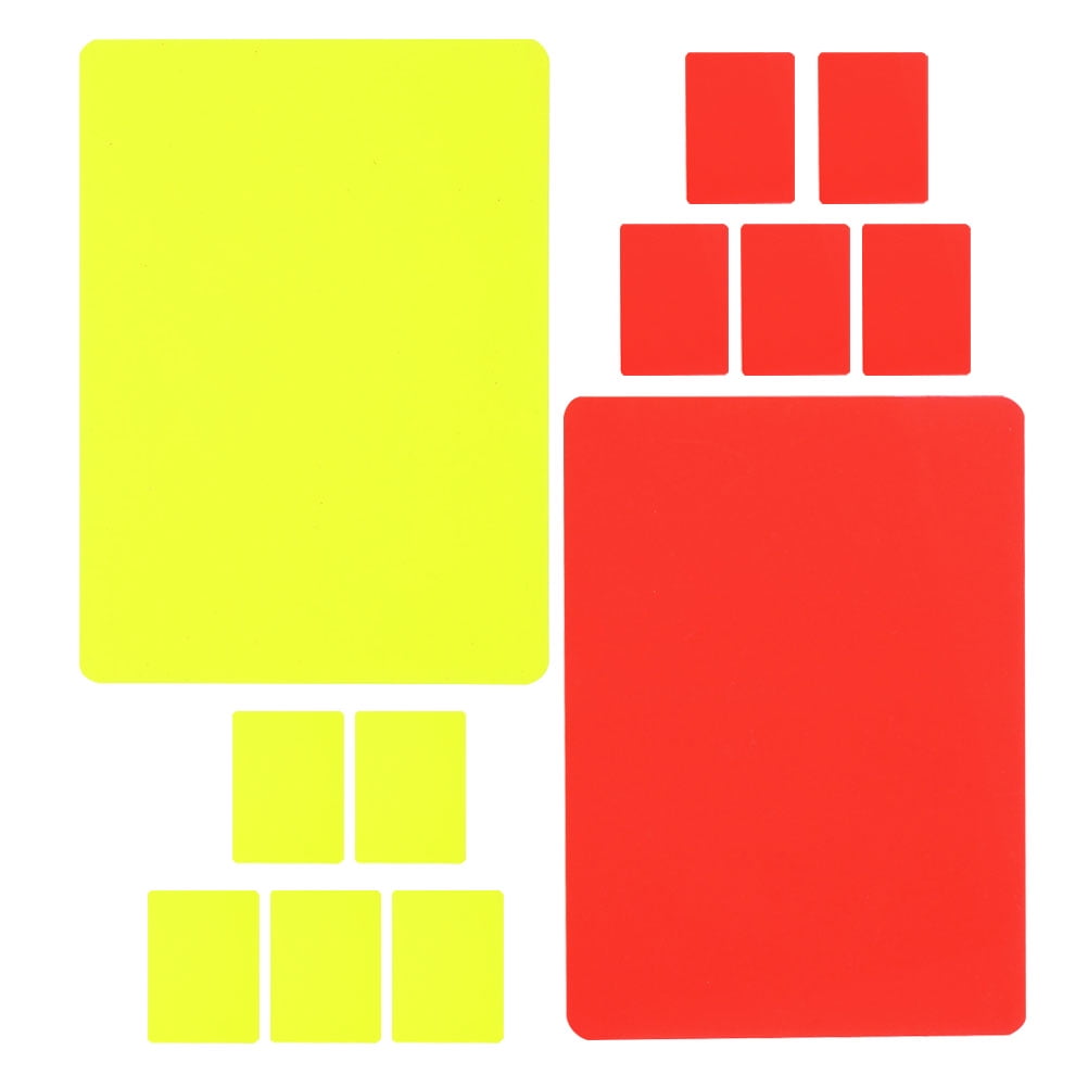 Raindrops 12 Pcs Yellow Card and Red Cards Football Soccer Referee Kit ...