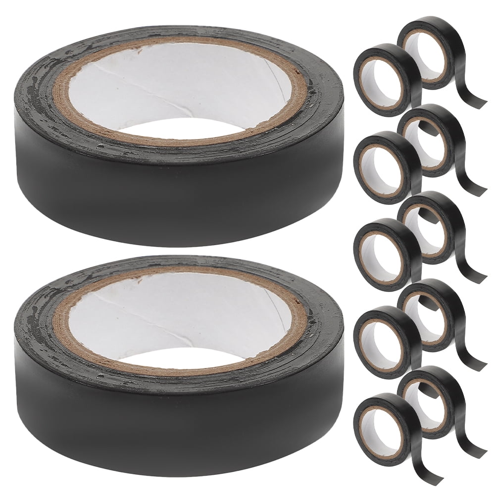 Raindrops 12 Rolls Electrical Tape Colors Pvc Basket Flickering Black ...
