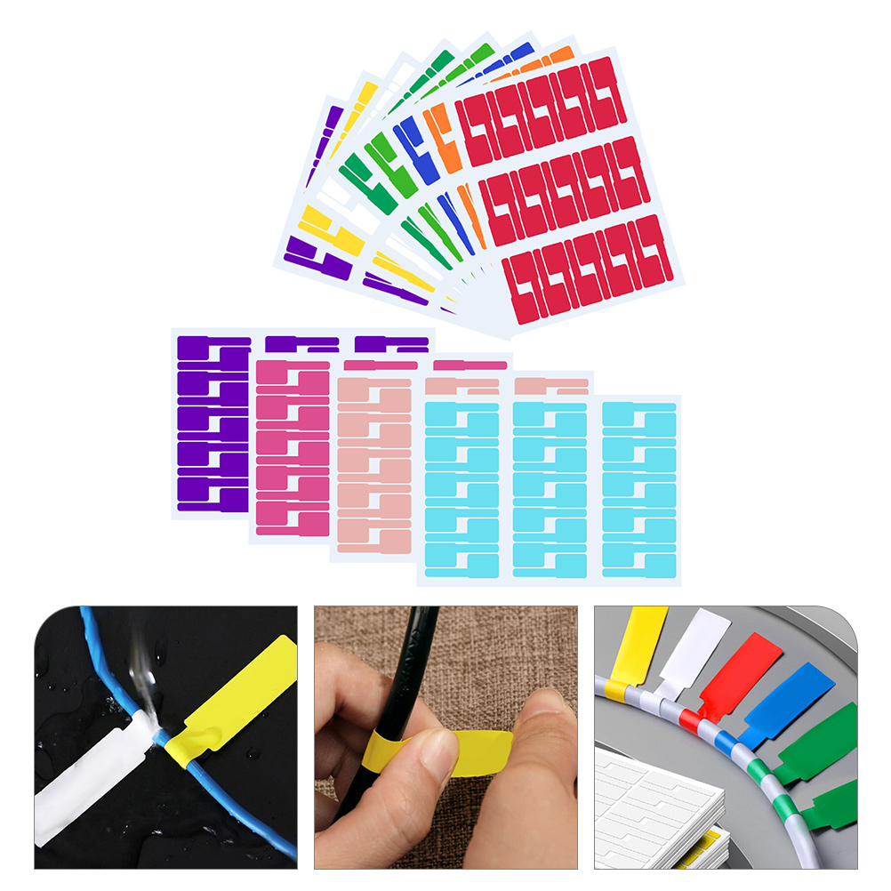 Raindrops 12 Sheets Printable Cable Labels Tags Self Adhesive Wire ...