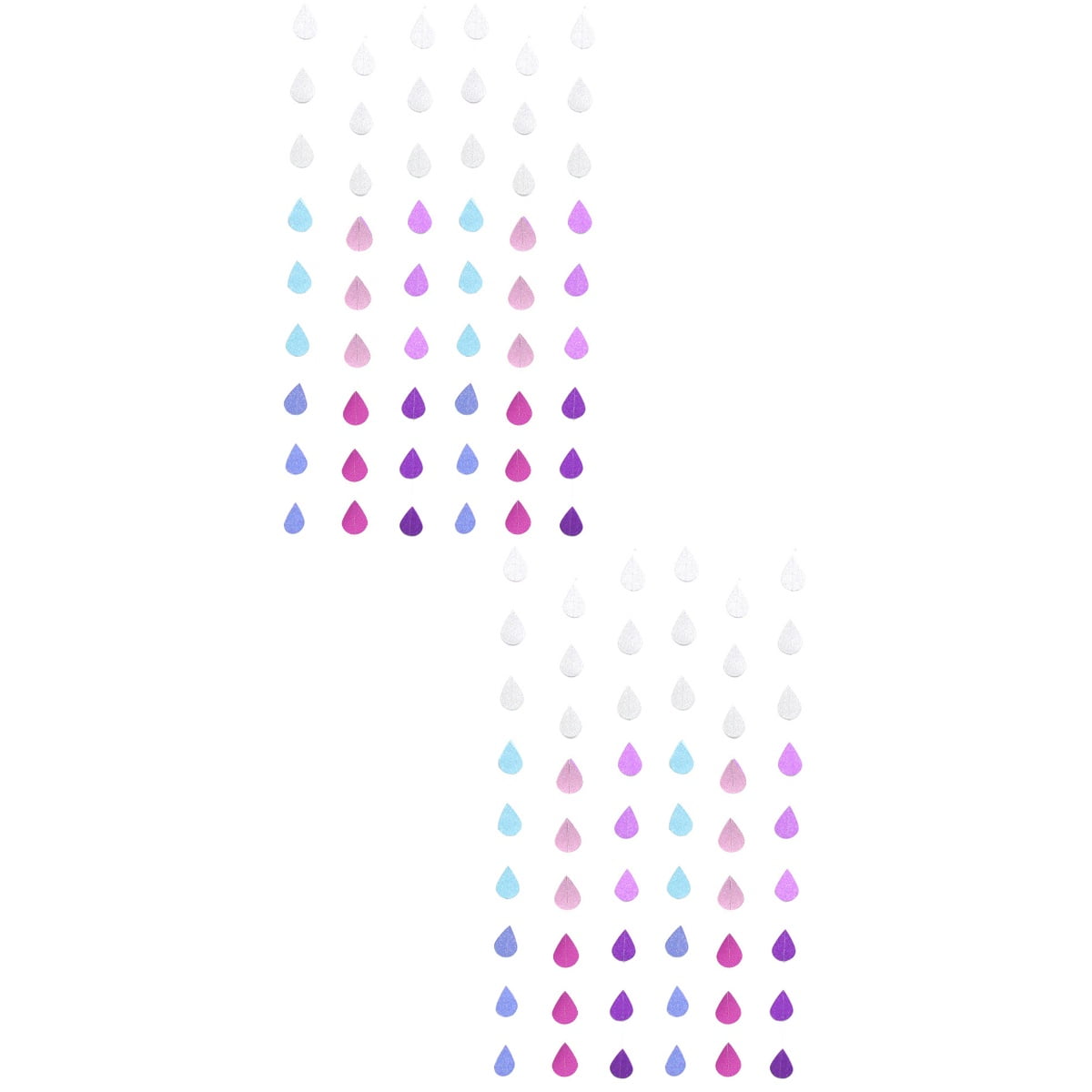 Raindrops 12 Strings of Party Hanging Raindrop Garland Raindrop Paper ...