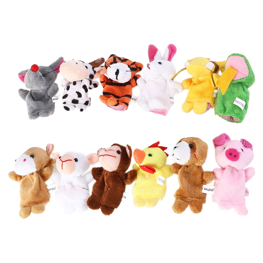 Raindrops Household Finger Toys Finger Puppets Assorted Color 12Pcs 2 ...