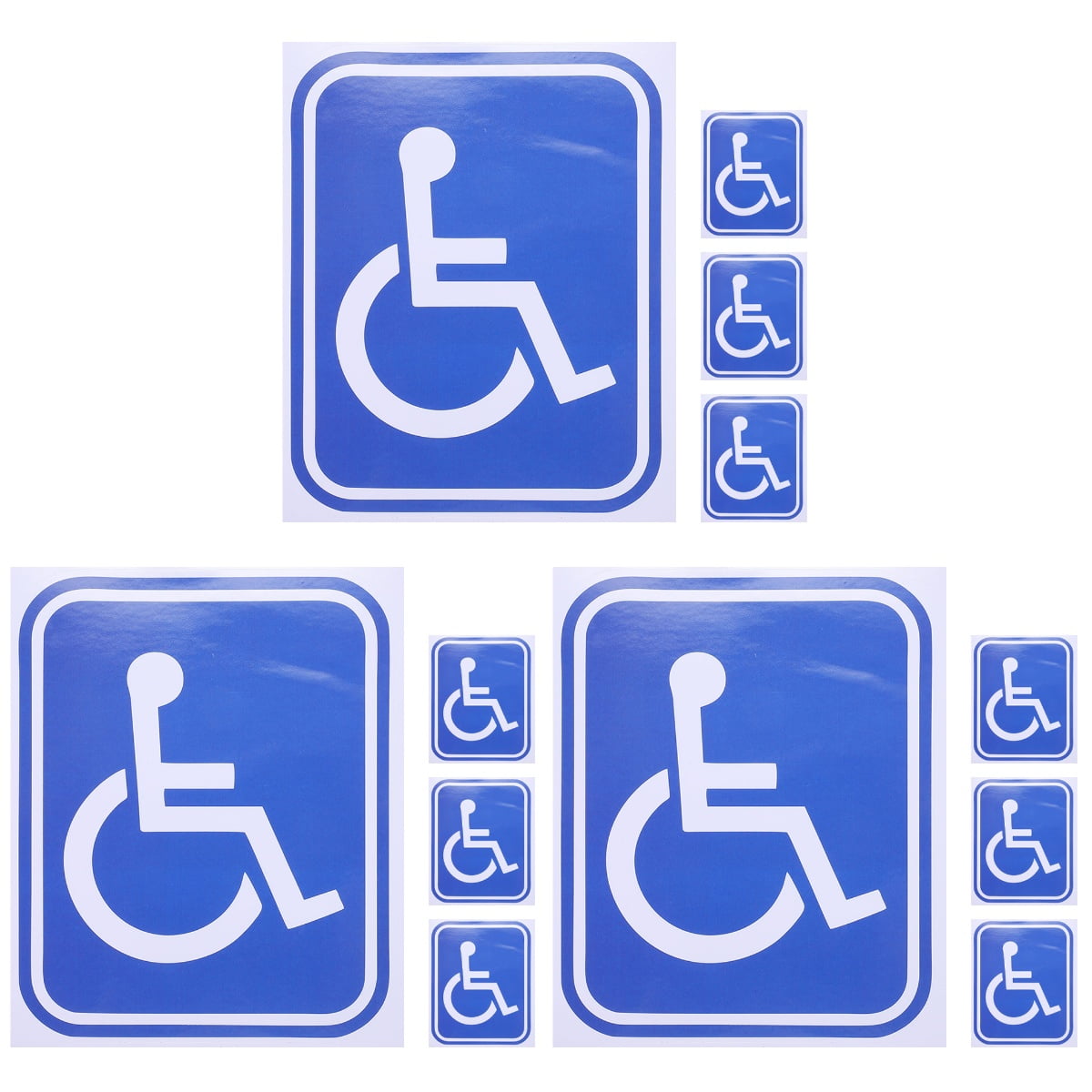 Raindrops 12 pcs Adhesive Disabled Wheelchair Sticker Adhesive Disabled ...