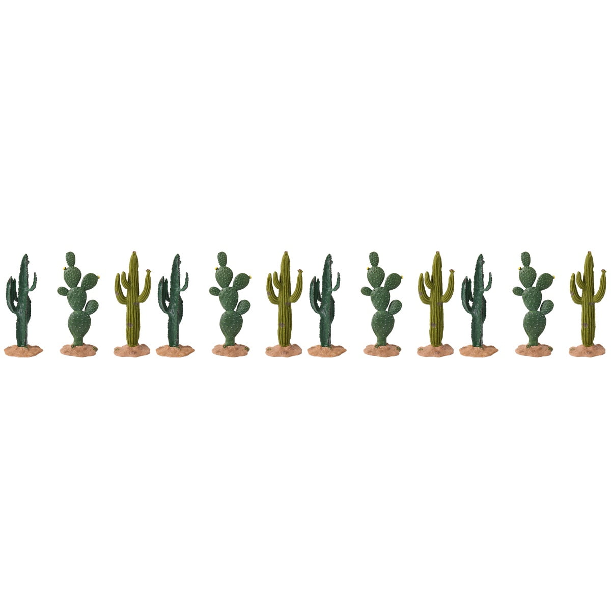 Raindrops 12 pcs Artificial Cactus Decor Realistic Cactus Fake Cactus ...