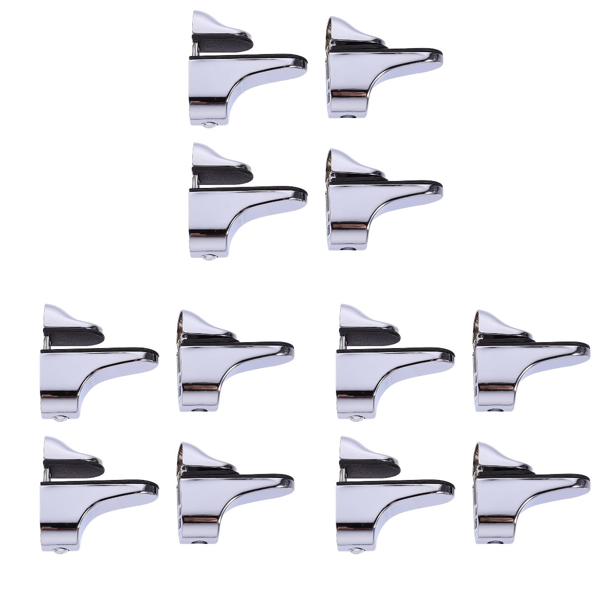 Raindrops 12 pcs Glass Shelf Holder For 3-20mm Thickness Glass Wall ...