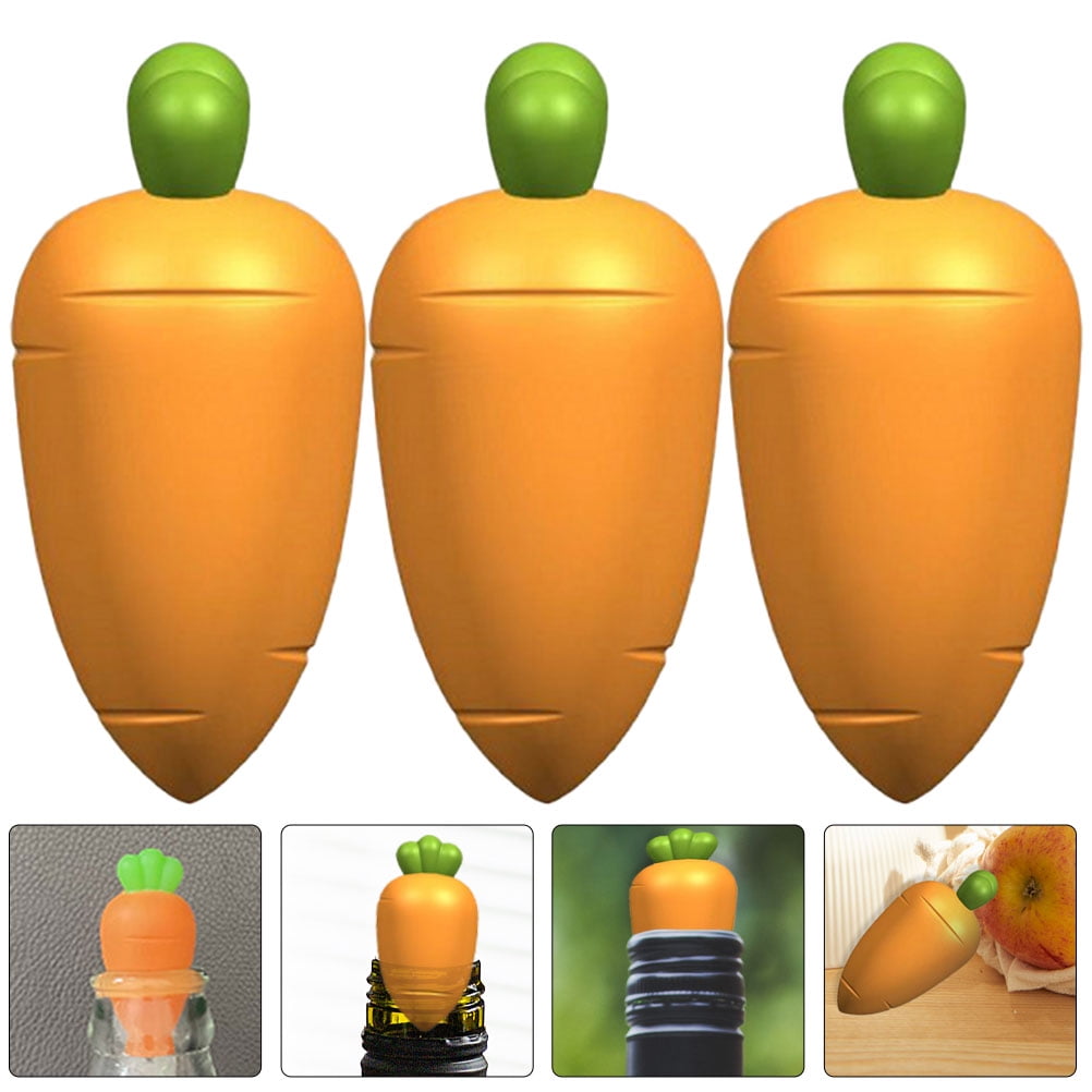 Raindrops 12 pcs Liquor Bottle Sealer Carrot Shaped Bottle Plugs Wine ...