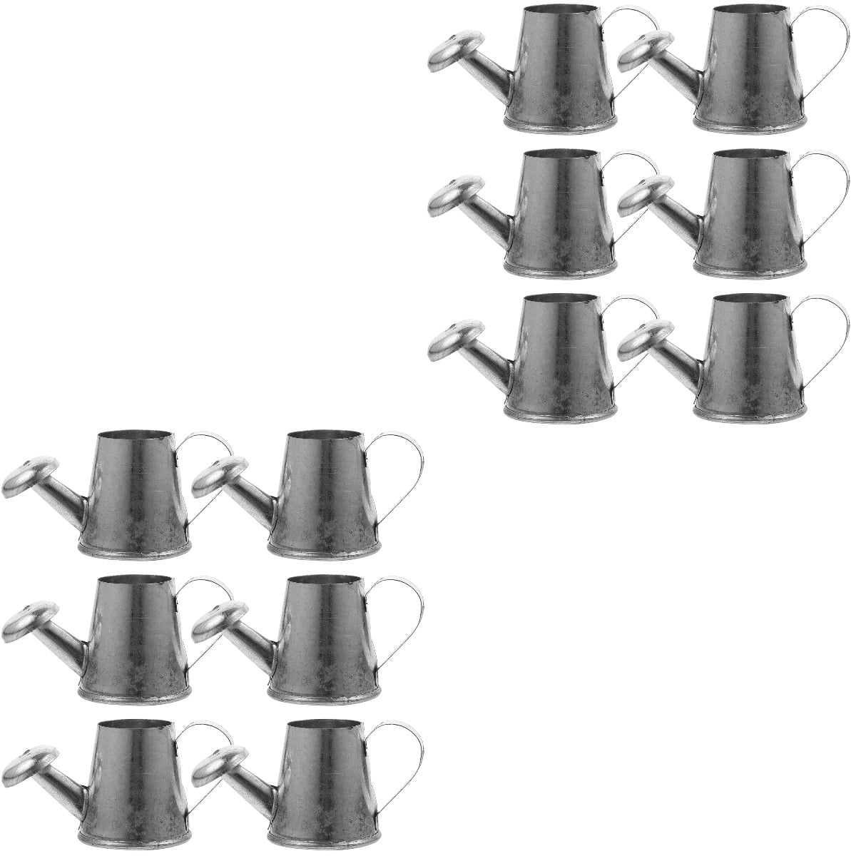 Raindrops 12 pcs Mini Watering Can Model Iron Watering Pot Decor Mini ...
