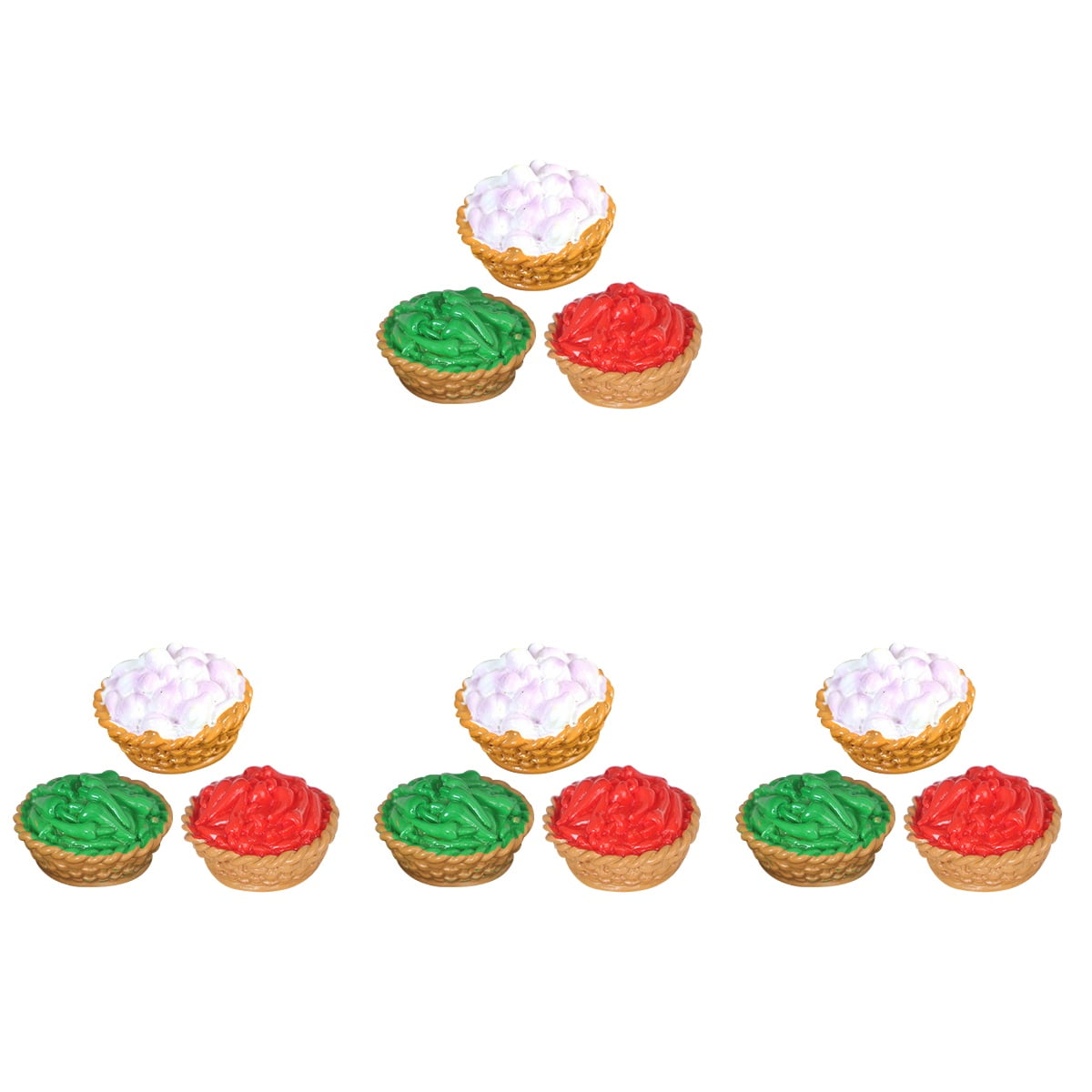 Raindrops 12 pcs Miniature Food Models Food Pretend Toys Miniature Doll ...